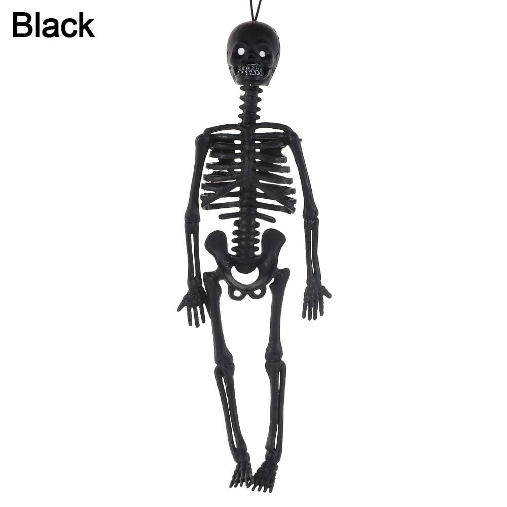 Mini Figure Tricky Halloween Toys Human Skeleton Funny Tricks Keychain ...