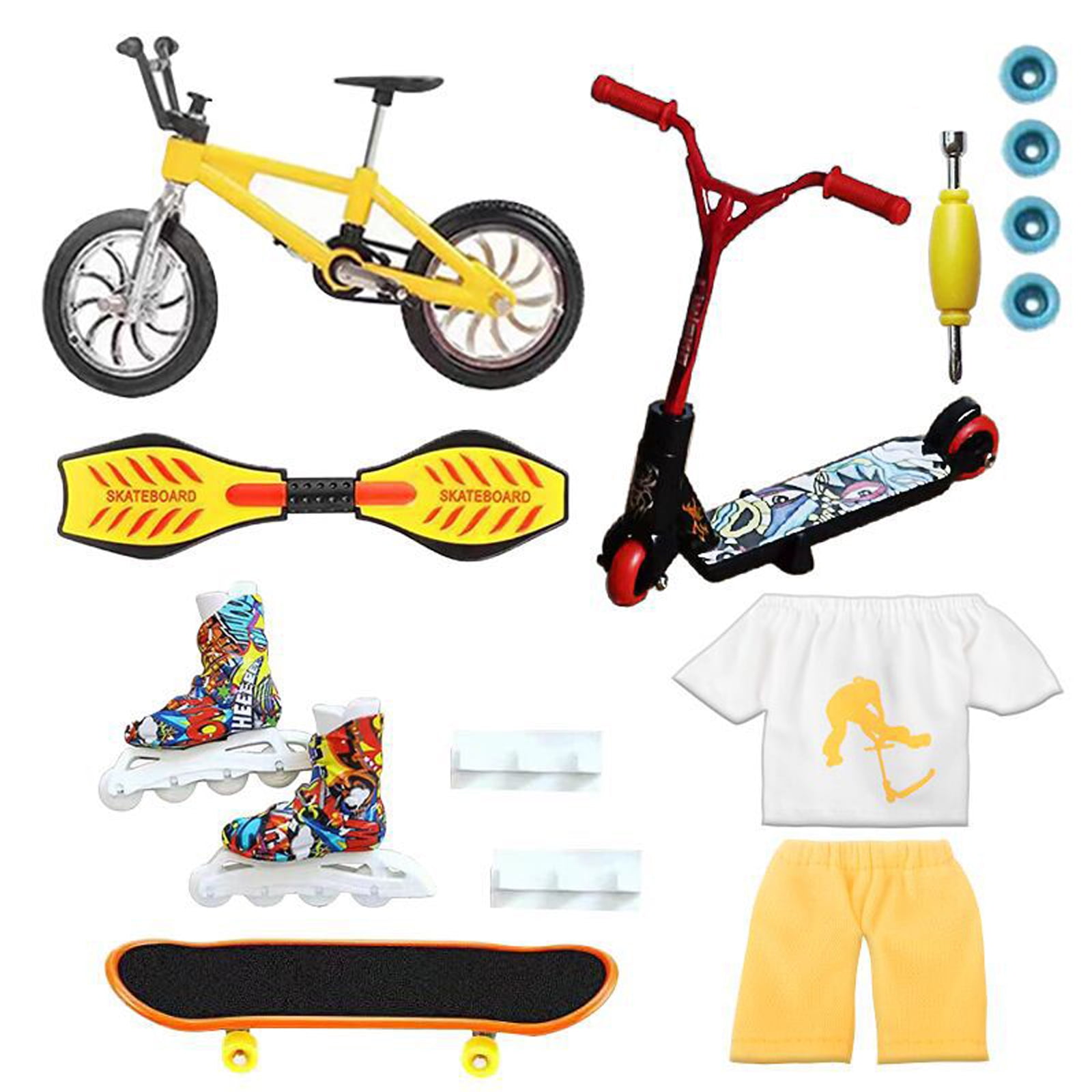 Mini Finger Bike Finger Skateboards Toys Set,Fingerboards Including ...