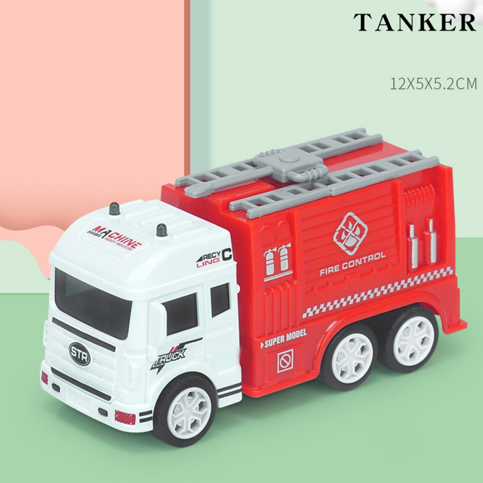 Mini Fire-Fighting Engineering Car, Plastic Toy Trucks, Cement ...