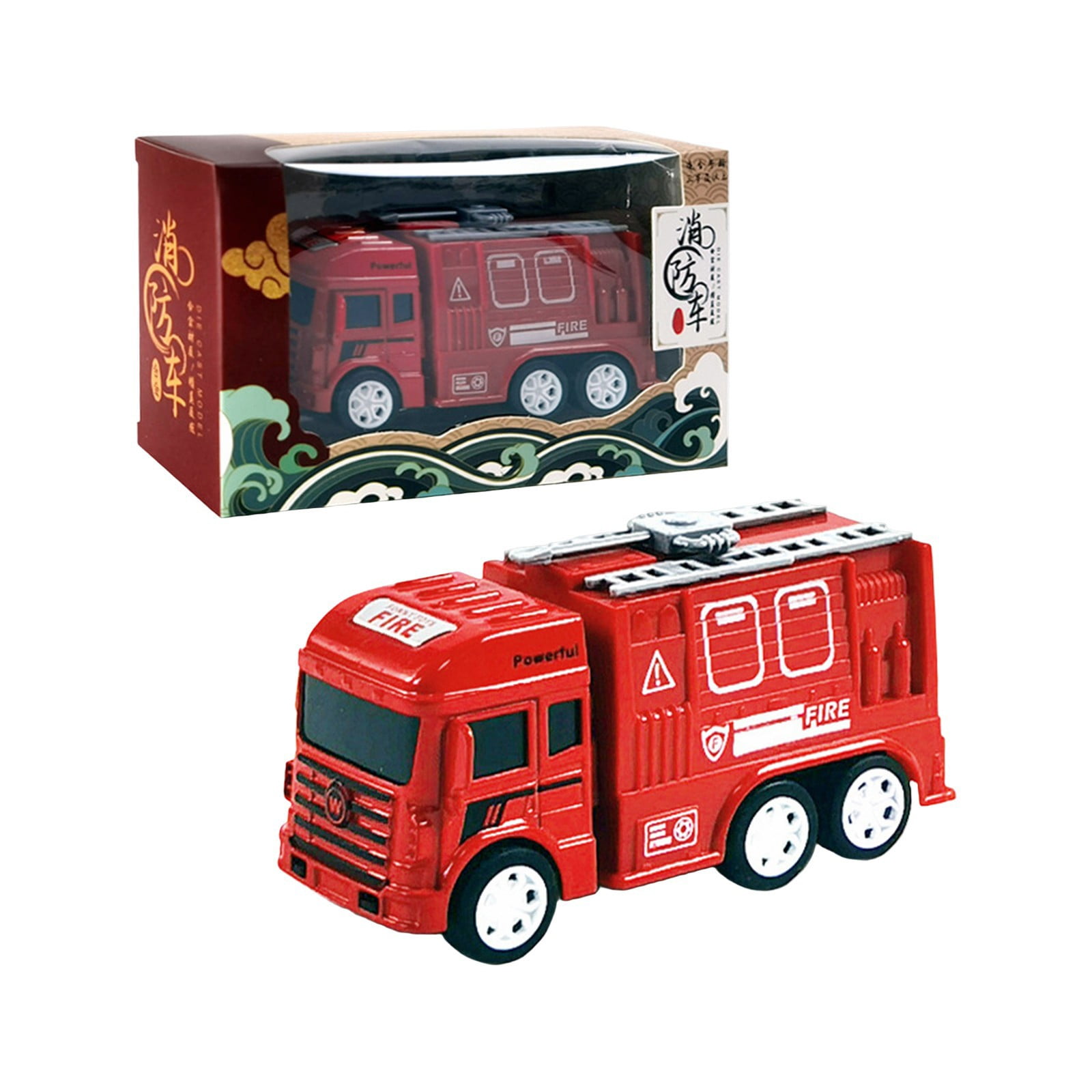Mini Fire Truck Toys -2x5 Inches,Perfect for Role-Play & Adventure Fun ...