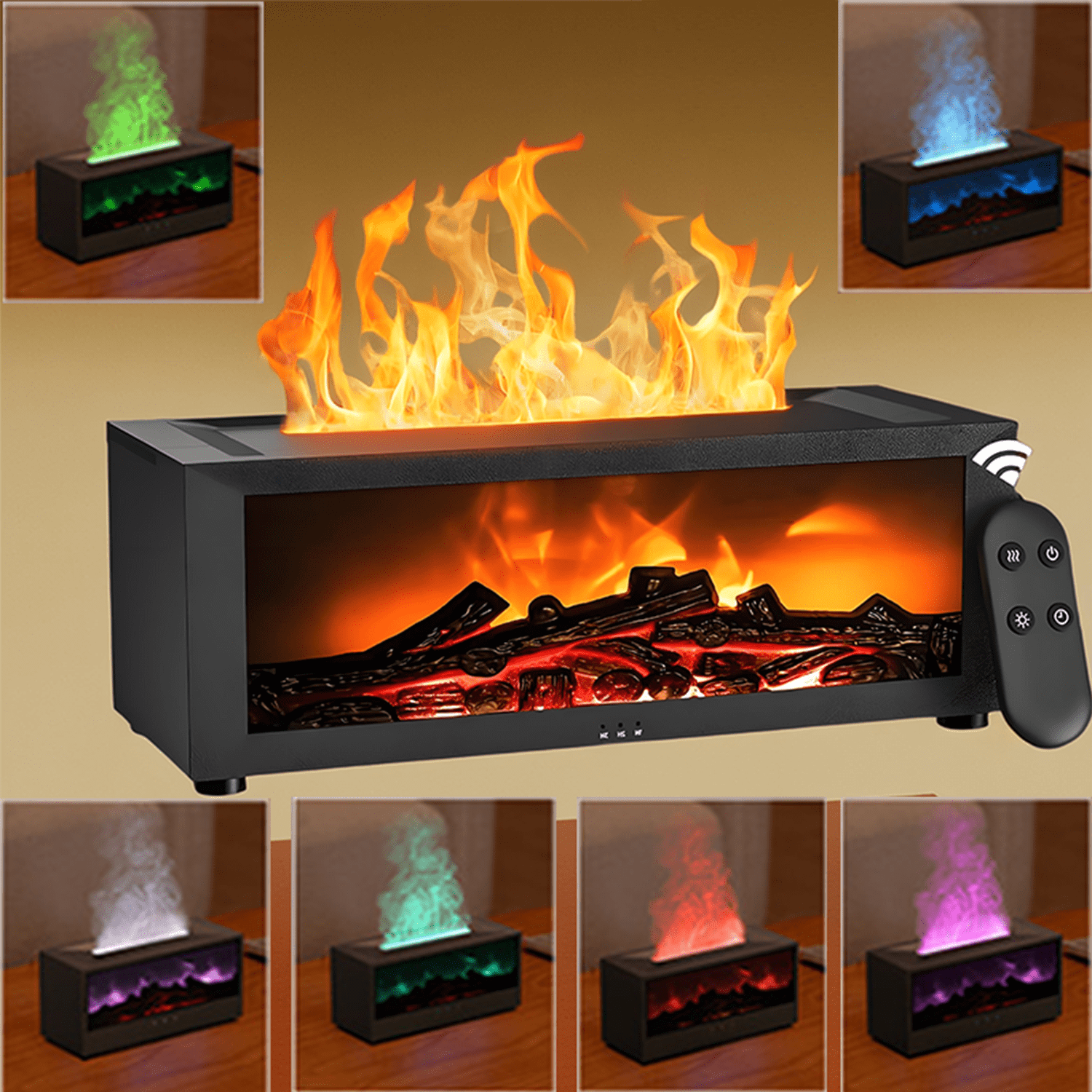 Docreld Mini Fireplace Diffusers for Essential Oils Fireplace ...