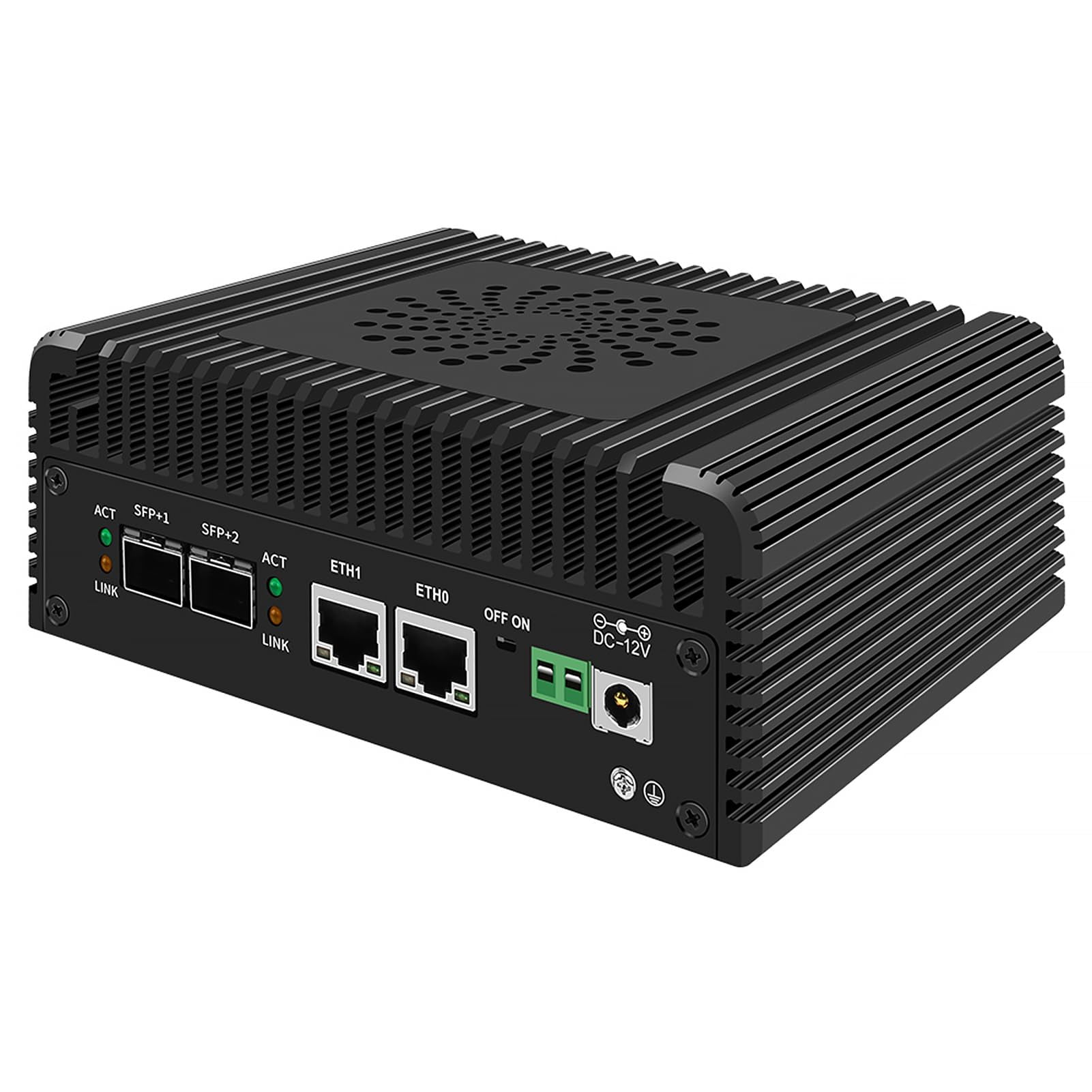 Mini Firewall Intel N100 Fanless,4 LAN Firewall Mini PC,2x10G SFP+ 2xi226-V 2.5G RJ45 LAN,WiFi ...