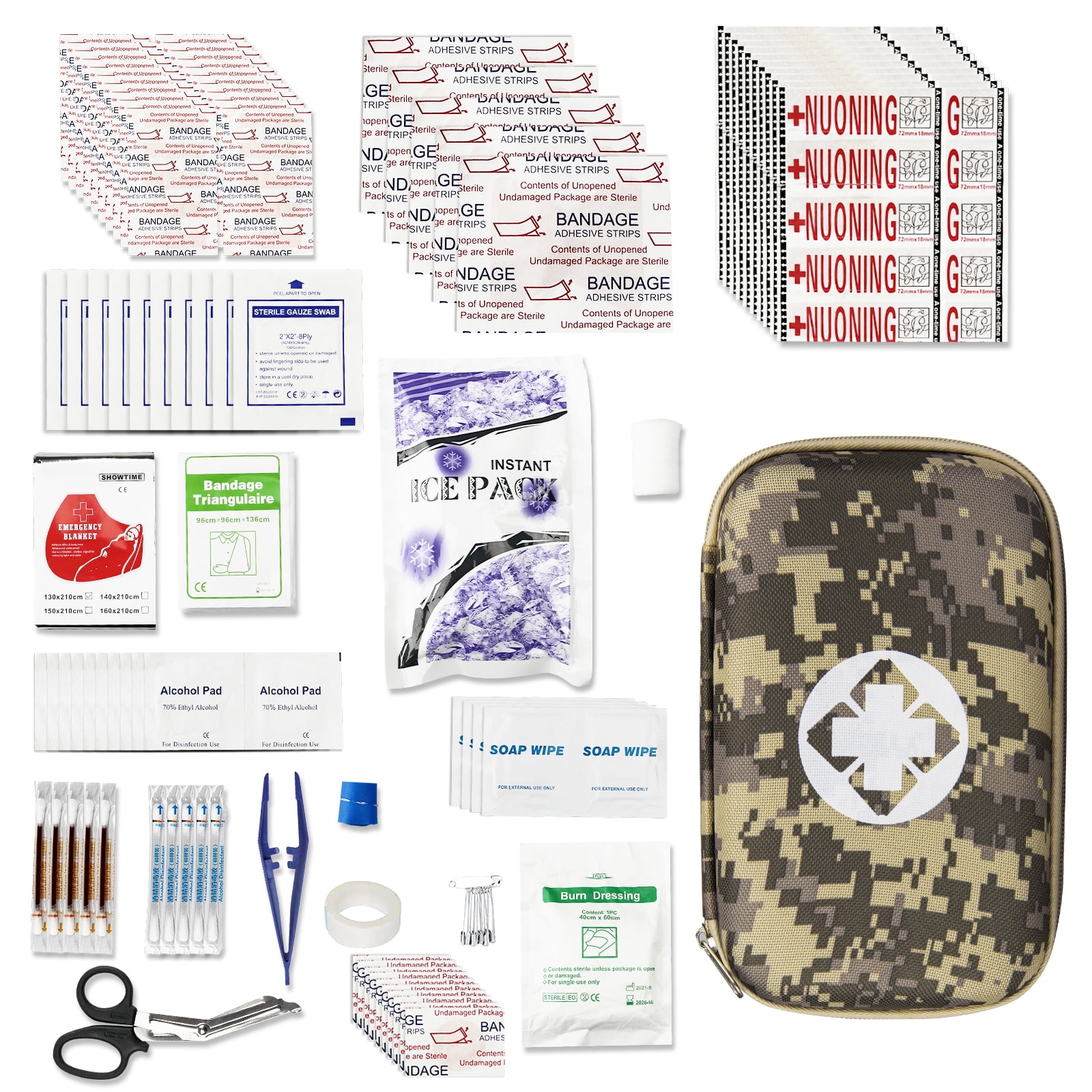 Mini First Aid Kit Car First Aid Emergency Kit 274 Pcs Camping ...