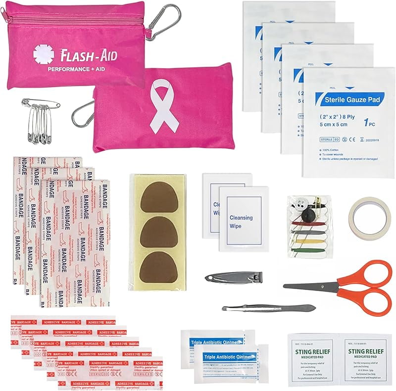 Mini First Aid Kits – 12-Pack Bulk Travel Emergency Kits in Reusable ...