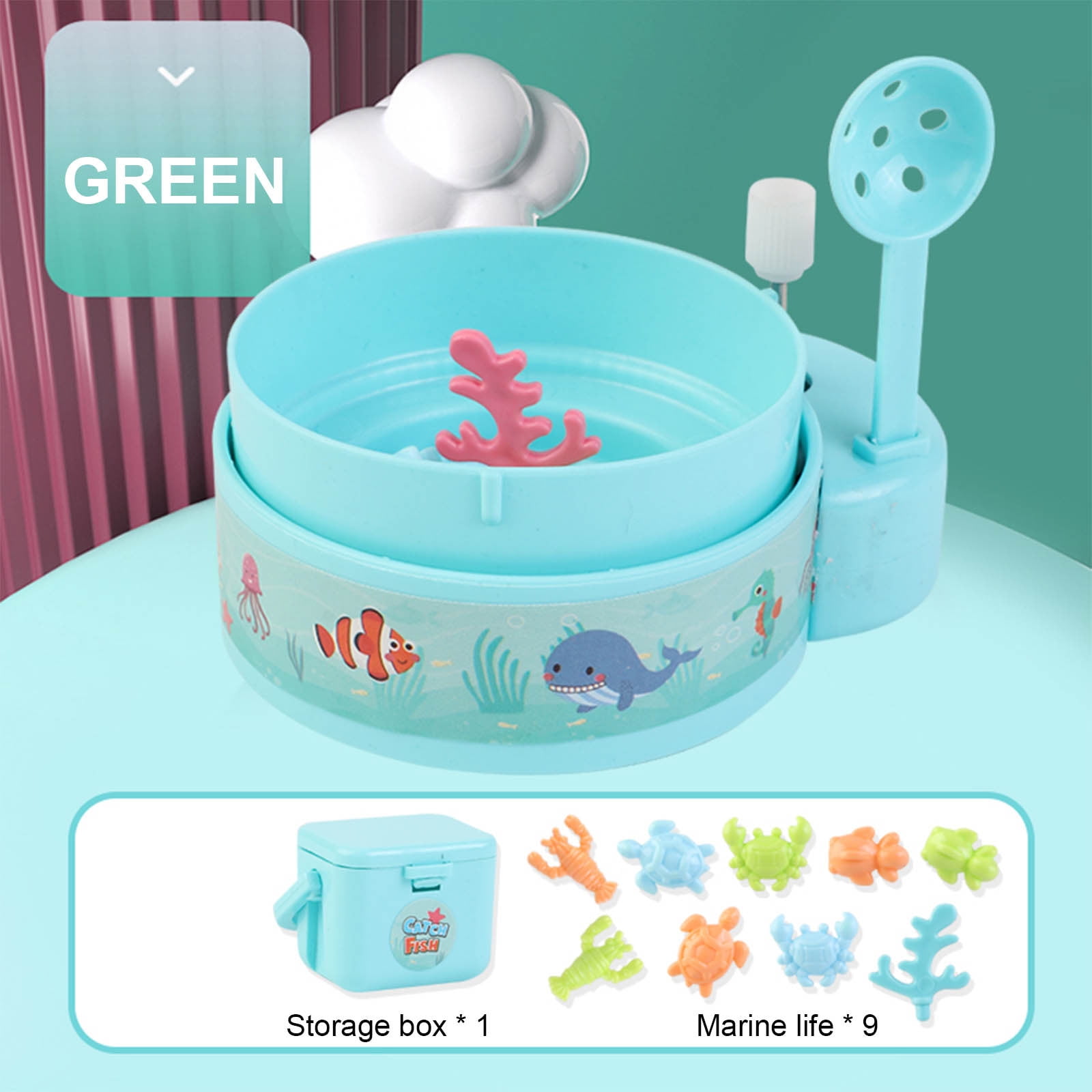 Mini Fish Claw Machine Toy for Kids-Interactive Parent-Child Game with ...