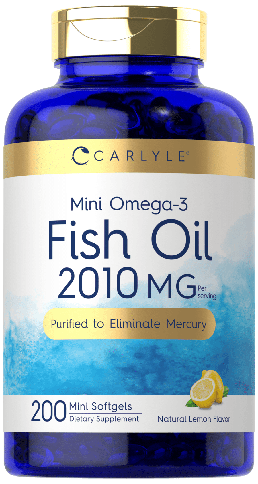 Carlyle Mini Fish Oil Softgels 2010mg Omega-3 Capsules Purified with ...