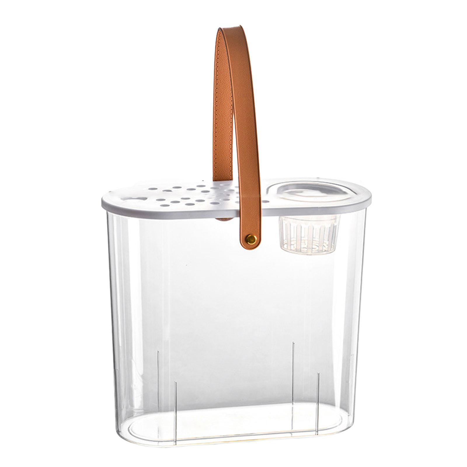 Mini Fish Tank Clear Tank for Goldfish Tropical Fish Small Desktop ...