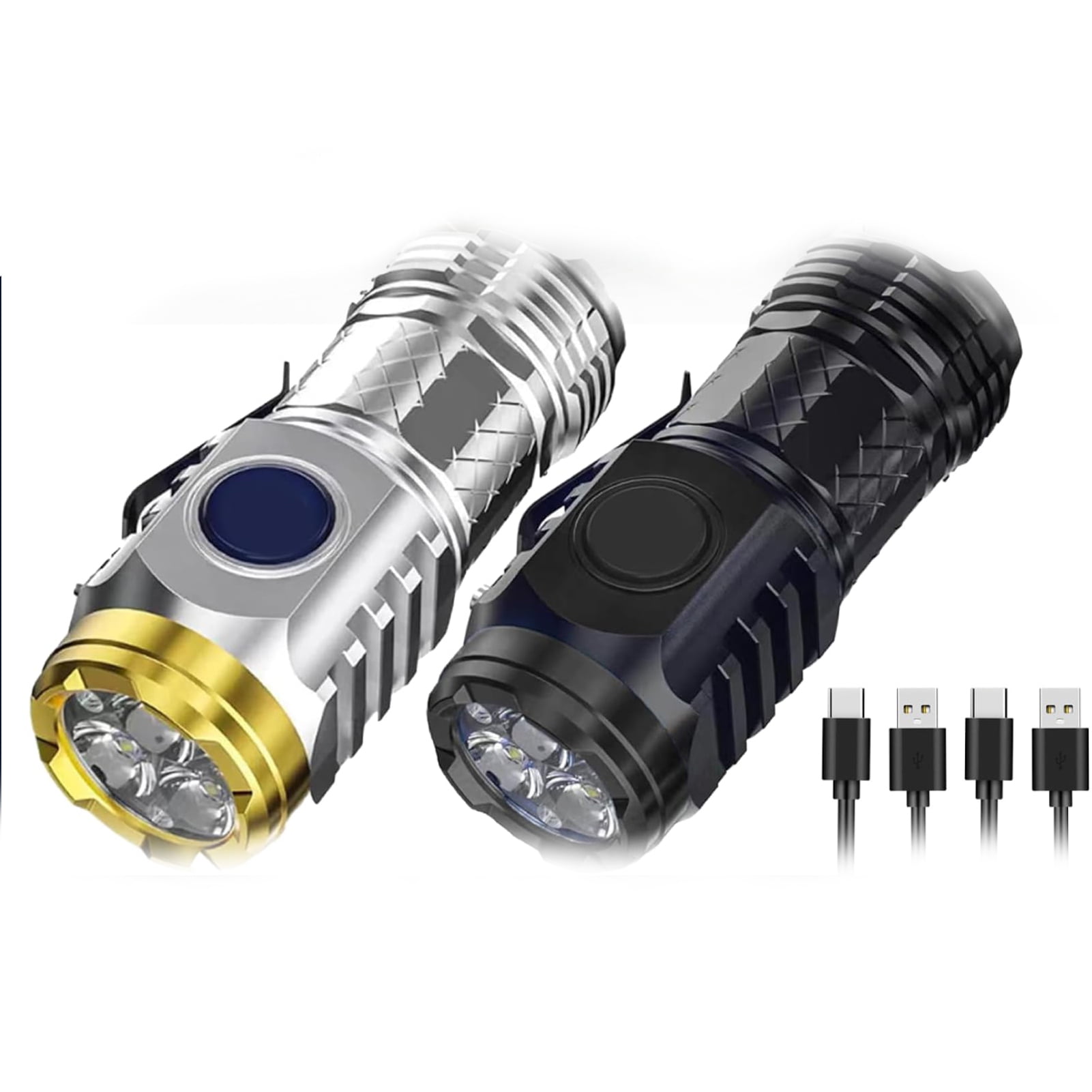Mini Flashlights High Lumens, Small Flashlights Rechargeable, Super ...