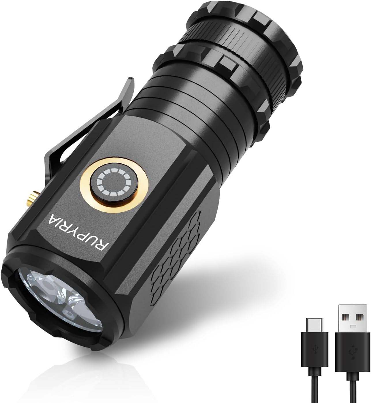 Mini Flashlights Portable Lightweight Pocket Sized EDC Flashlight ...