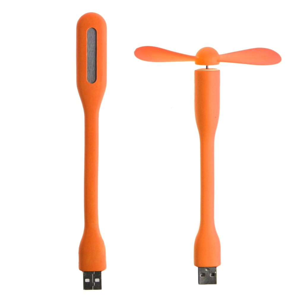 Mini Flexible Portable Bendable USB Fan with LED Lamps Flexible Summer ...
