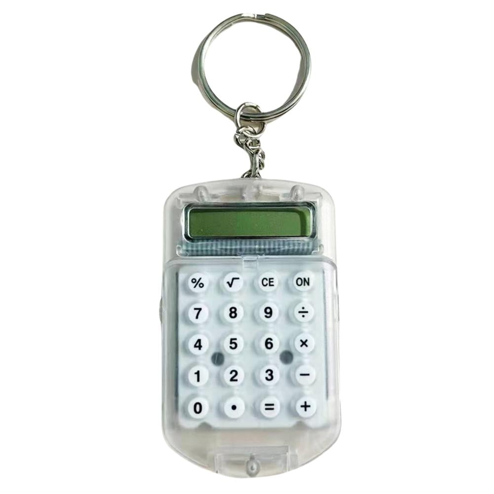 Mini Flip Calculator, Lightweight ABS Plastic, Built-in Keychain Design ...