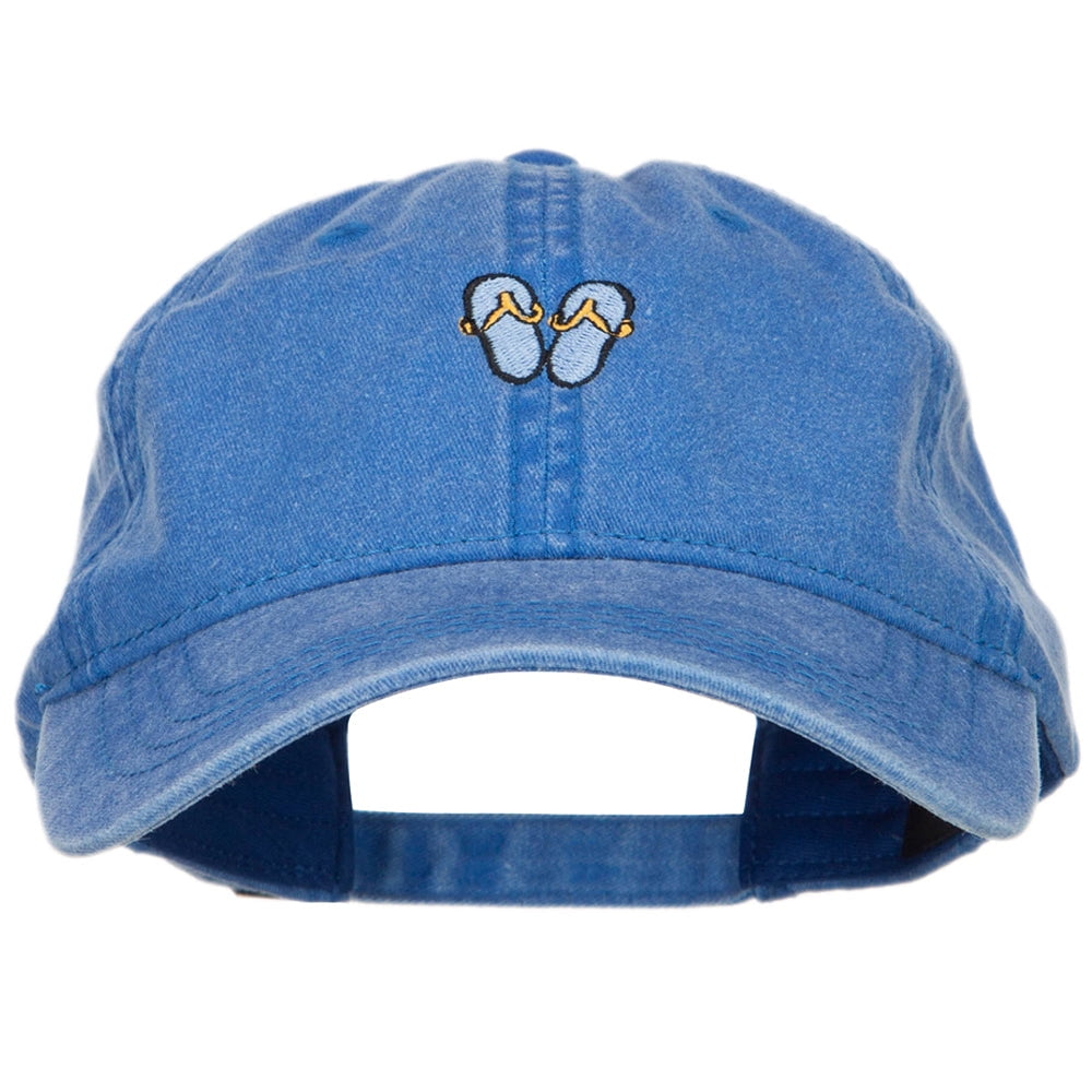 Mini Flip Flop Embroidered Washed Cap - Royal OSFM - Walmart.com