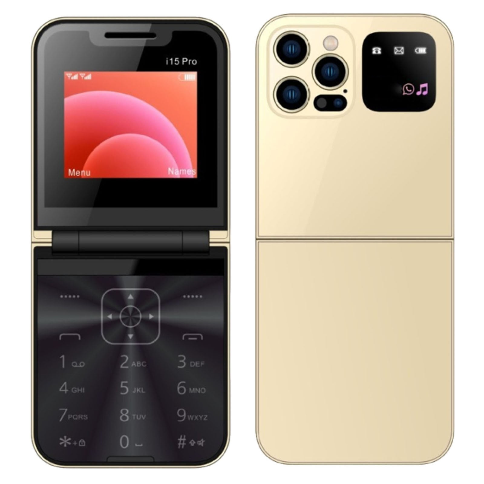 Mini Flip Mobile Phone - 2024 Mini Flip Mobile Phone 2 Sim Card Small ...