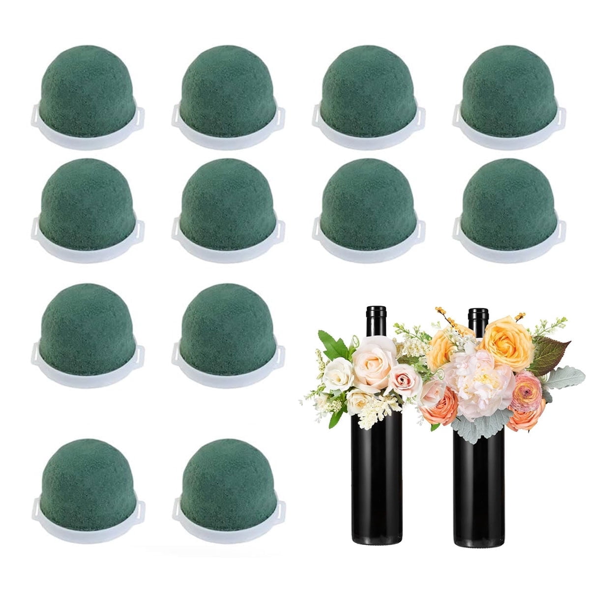 Mini Floral Foam Holder Floral Arrangement Supplies Round Green Floral ...
