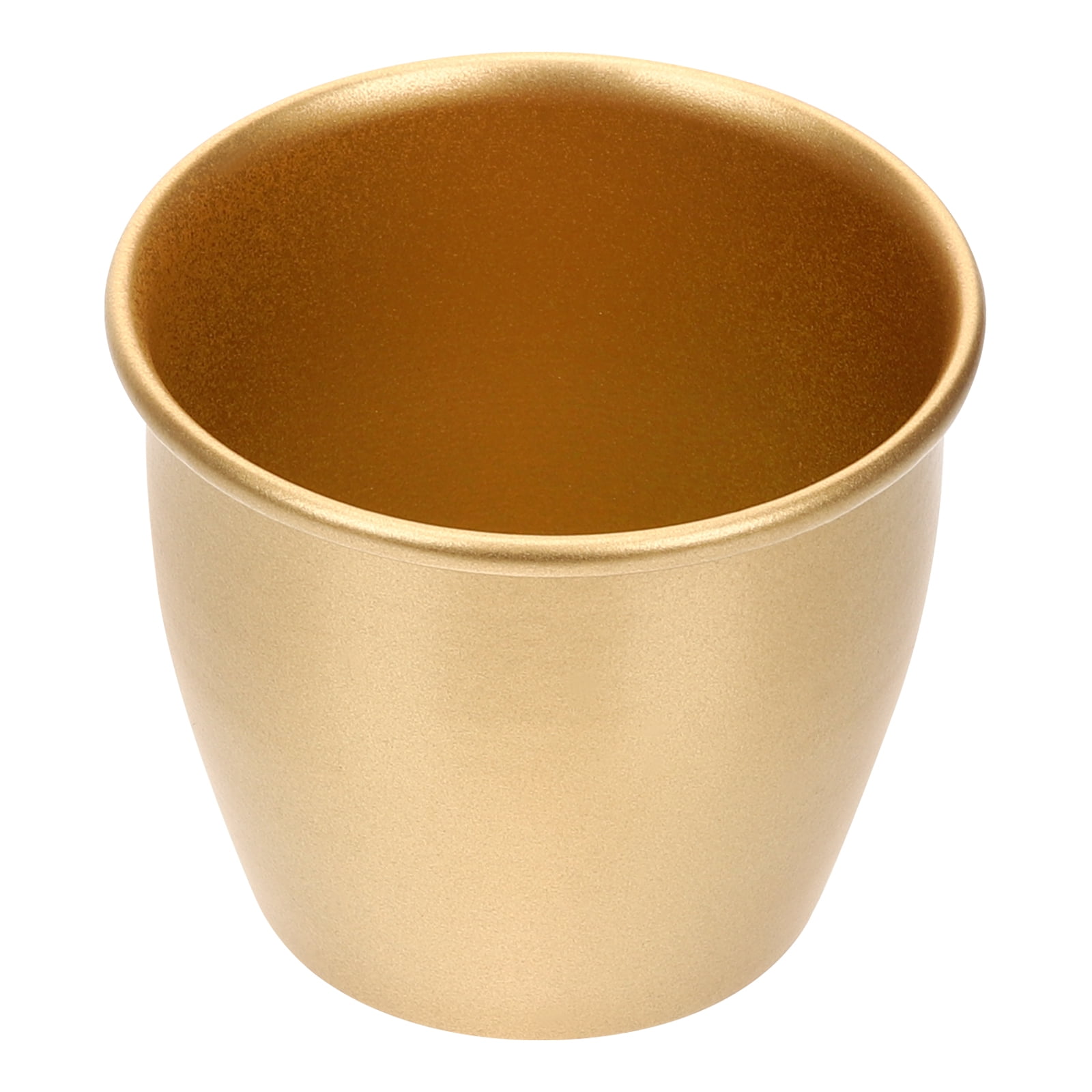 Mini Flower Pot Gold Decor House Plants Planters Outdoor Wrought Iron ...