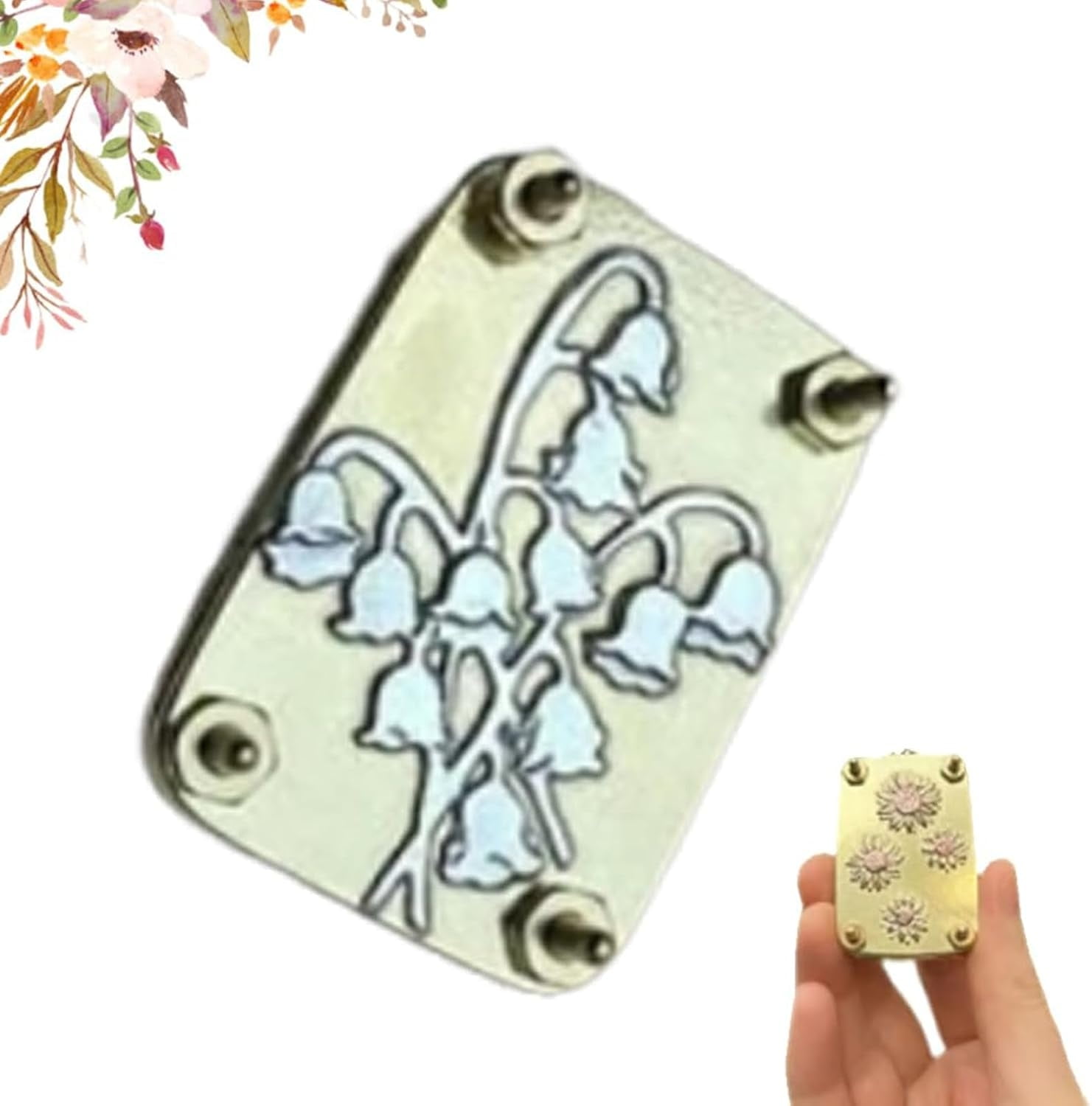 Mini Flower Press，Miniature Flower Press Kit，Plants Art & Crafts Metal Flowers Pressing,DIY Tiny ...
