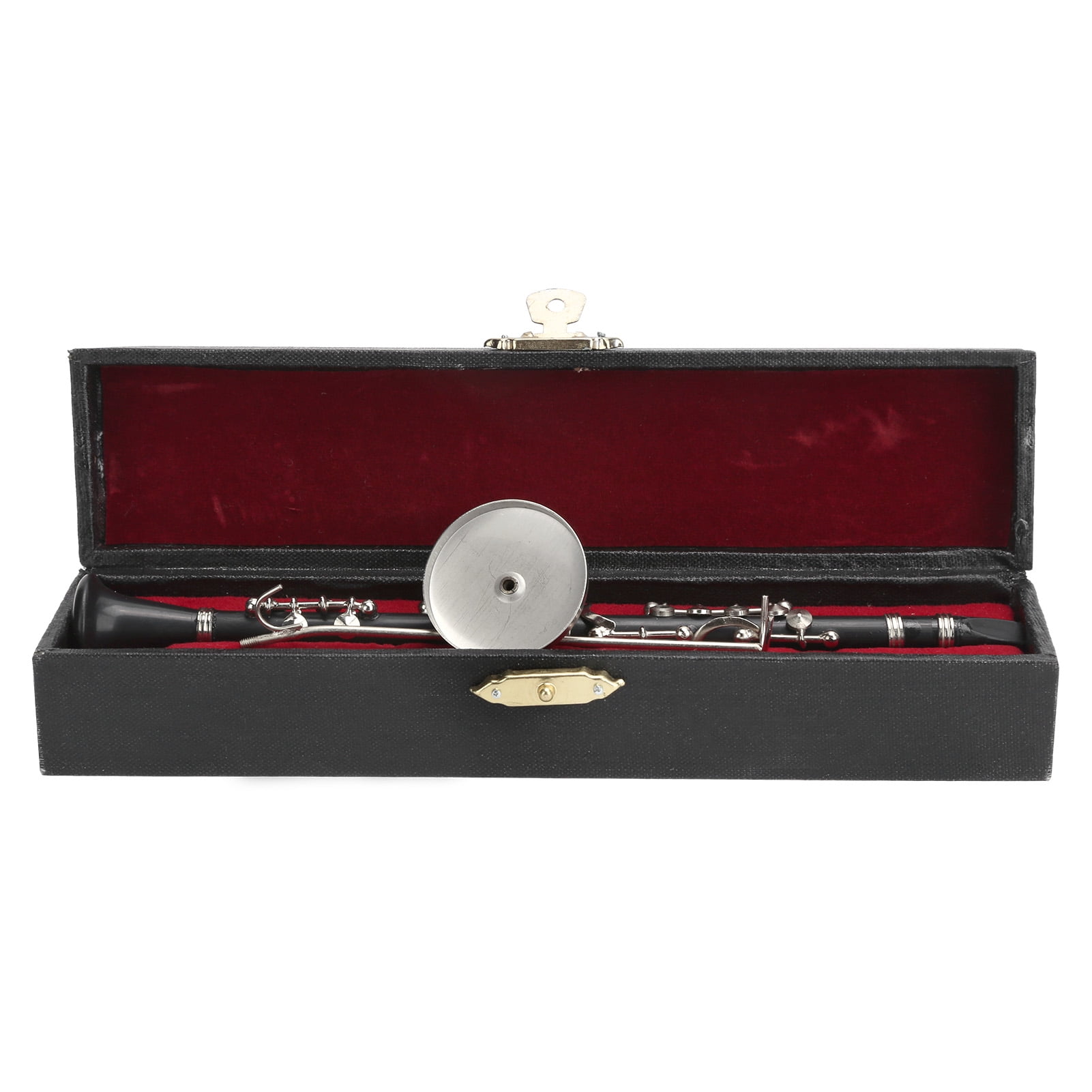 Mini Flute Model with Base Miniature Musical Instrument Ornaments Craft ...