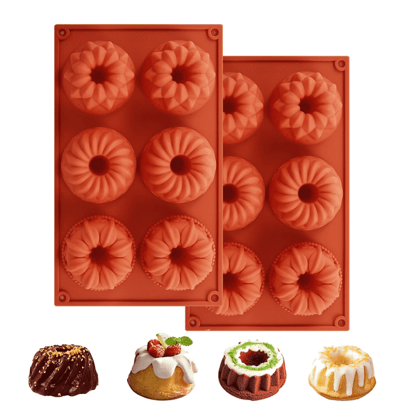 Mini Bundt Pans for Home Baking in Various Styles and Colors