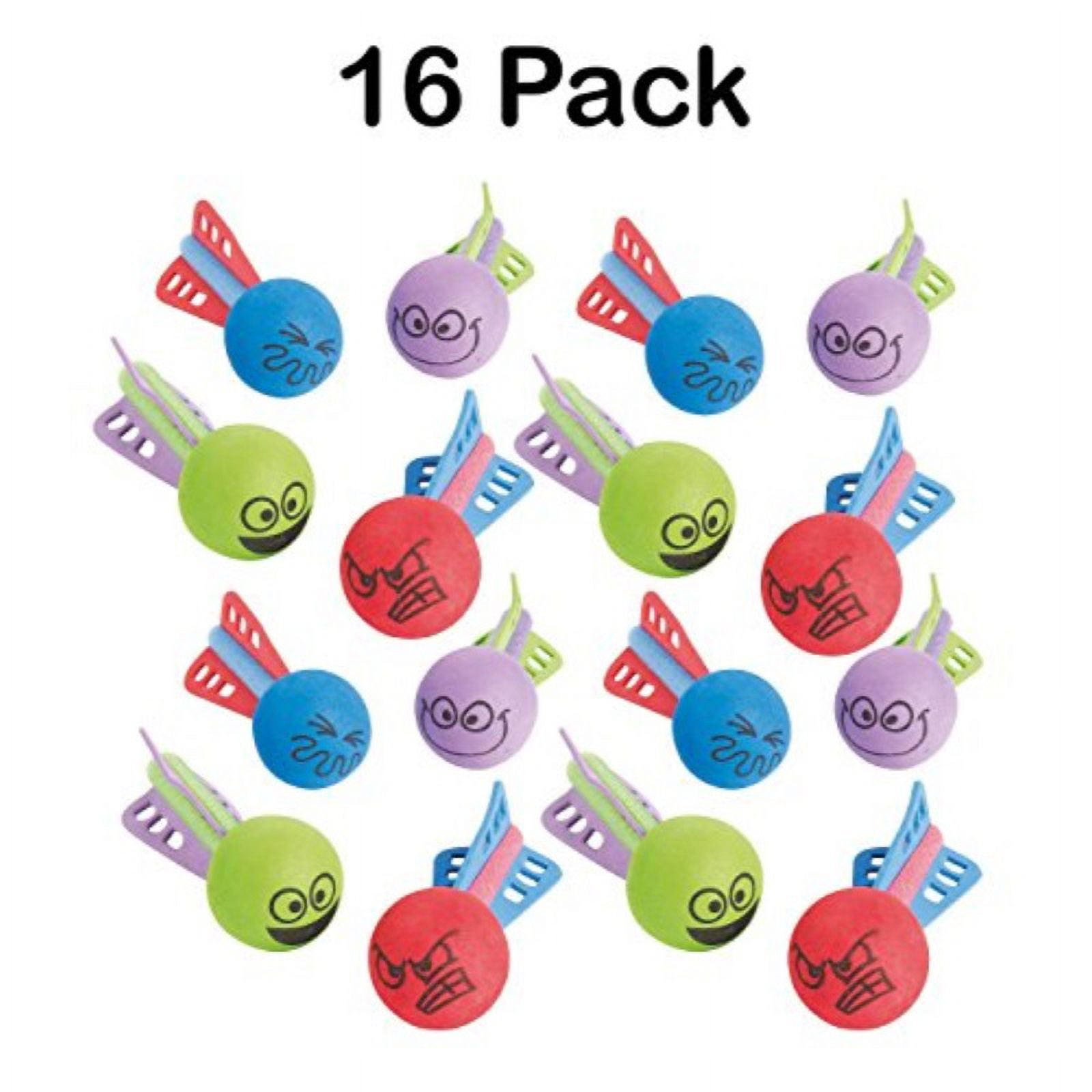 Mini Foam Character Missiles - Pack Of 16 - 4 Inches Assorted Colors ...