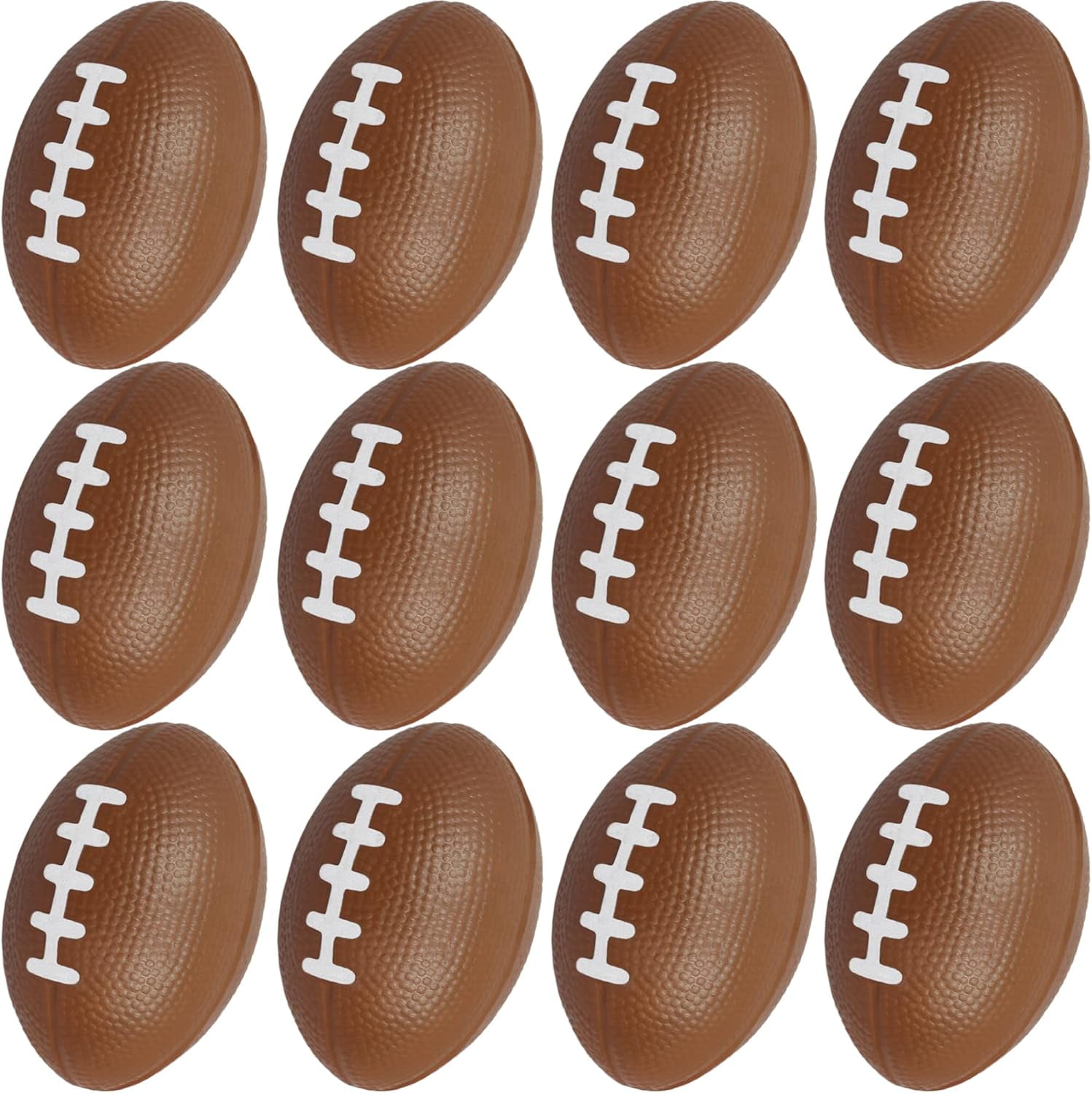 Mini Foam Footballs 12 Pcs Pack | 3.25” Inch Party Favor Balls for Kids ...
