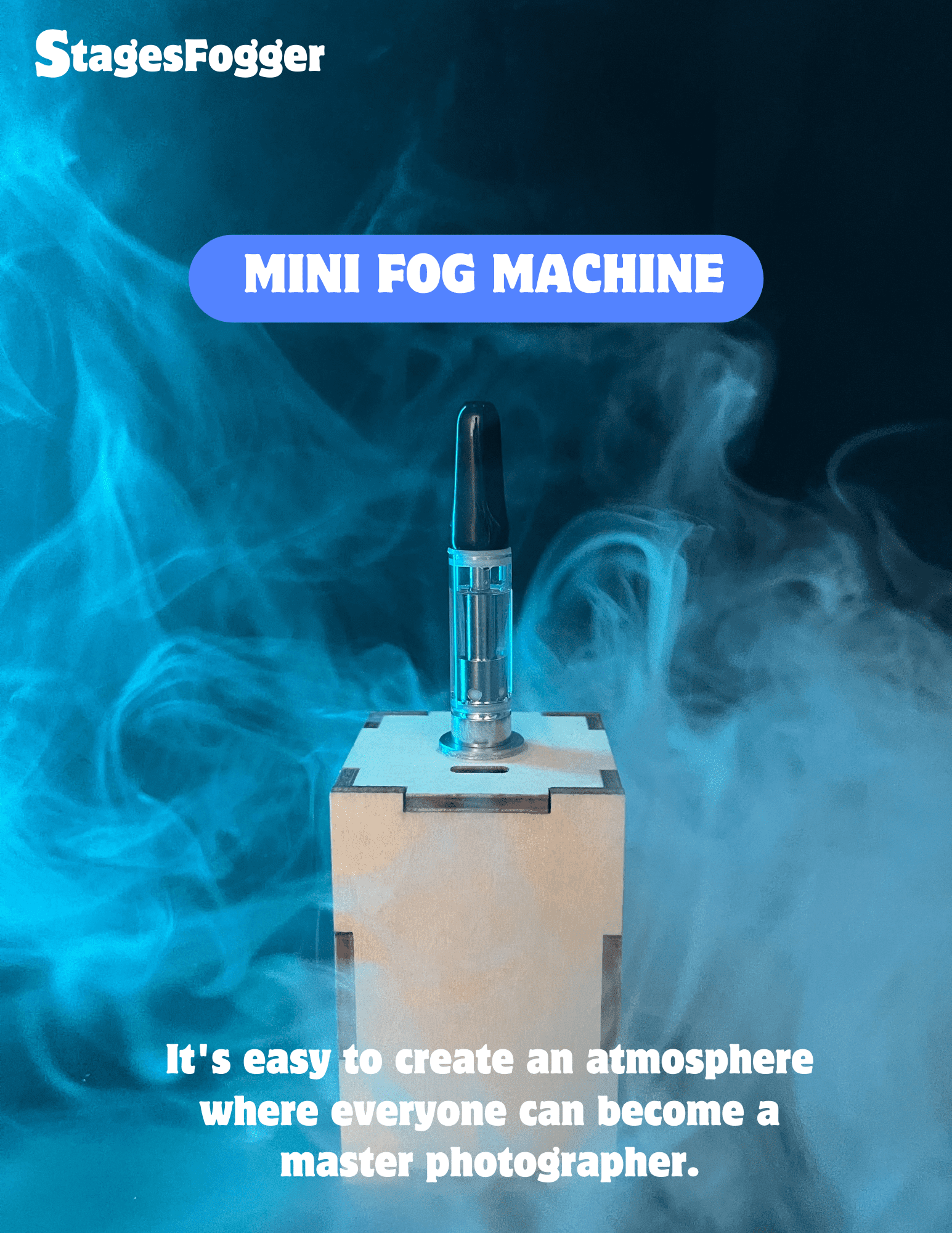 Mini Fog Machine Remote Control Rechargeable Mini Fog Machine ...