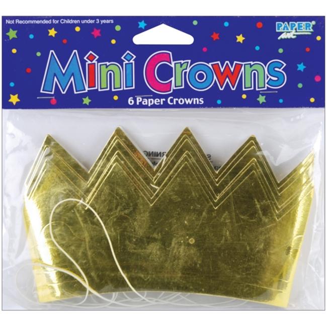 Paper Mini Crown Hats (6) - Walmart.com