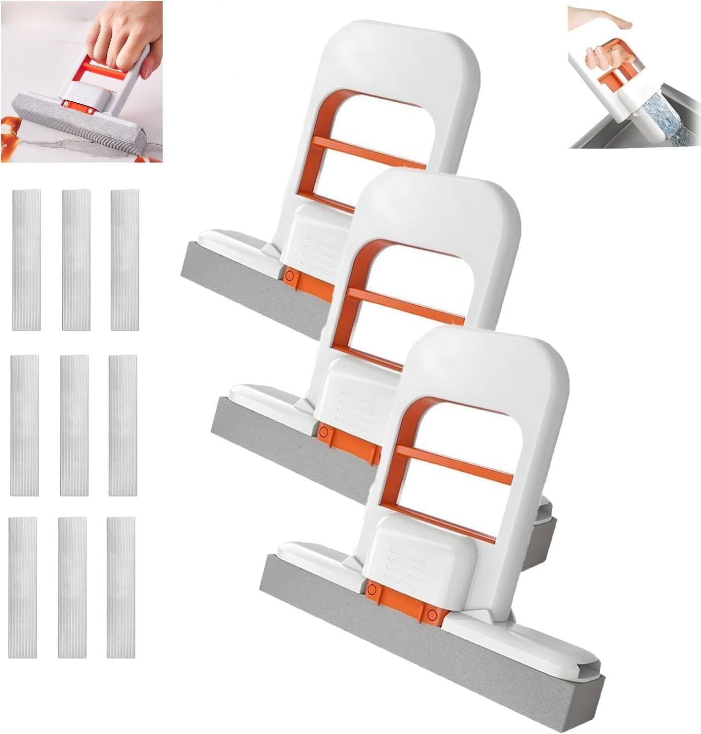 Mini Fold-able Desktop Mop, 2026 NEW Mini Mops for Small Spaces with ...