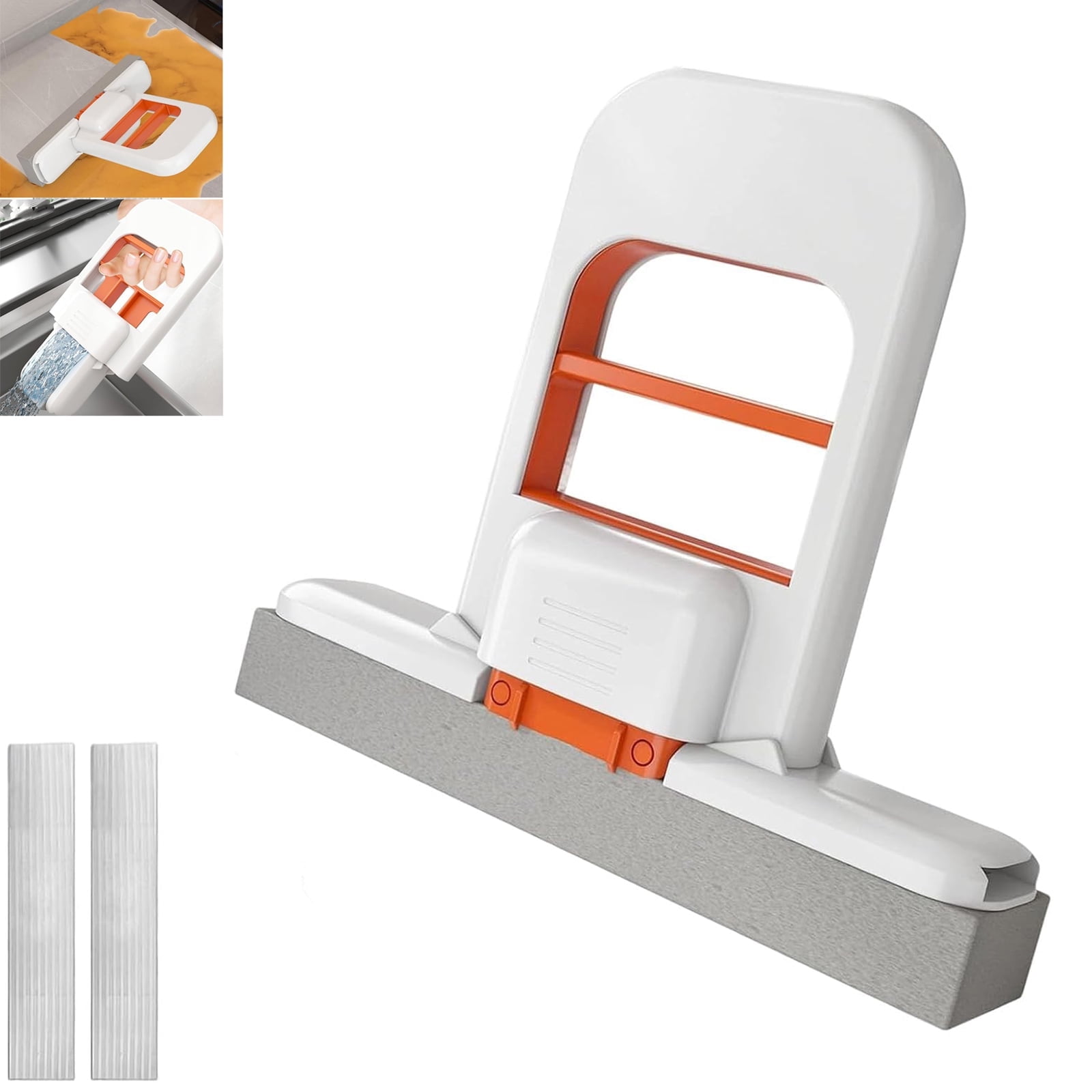 Mini Foldable Desktop Mop, 2025 New Wet & Dry PVA Sponge Cleaning Tool ...