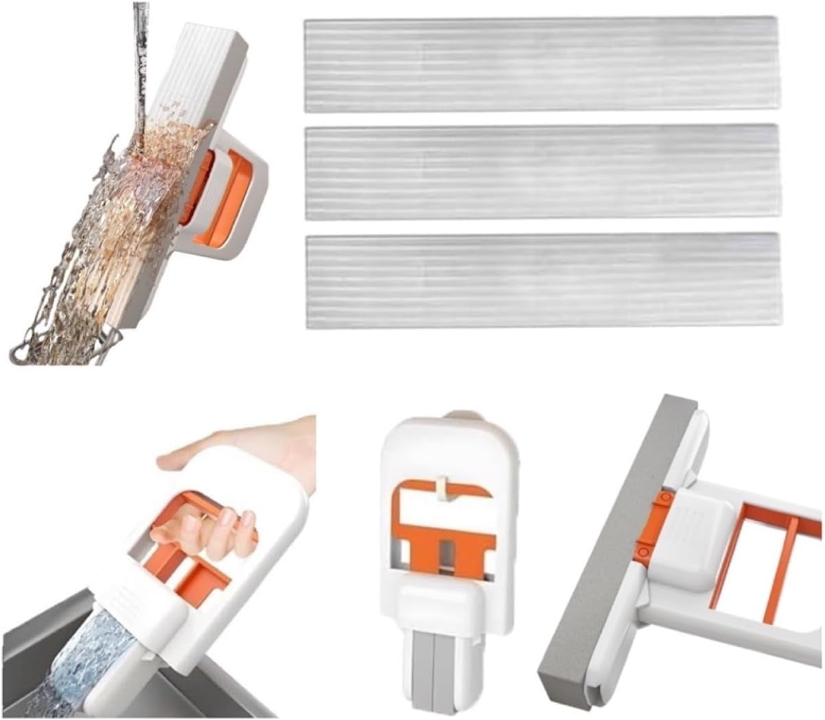 Mini Foldable Desktop Mop, Mini Mop for Small Spaces, Foldable Self ...