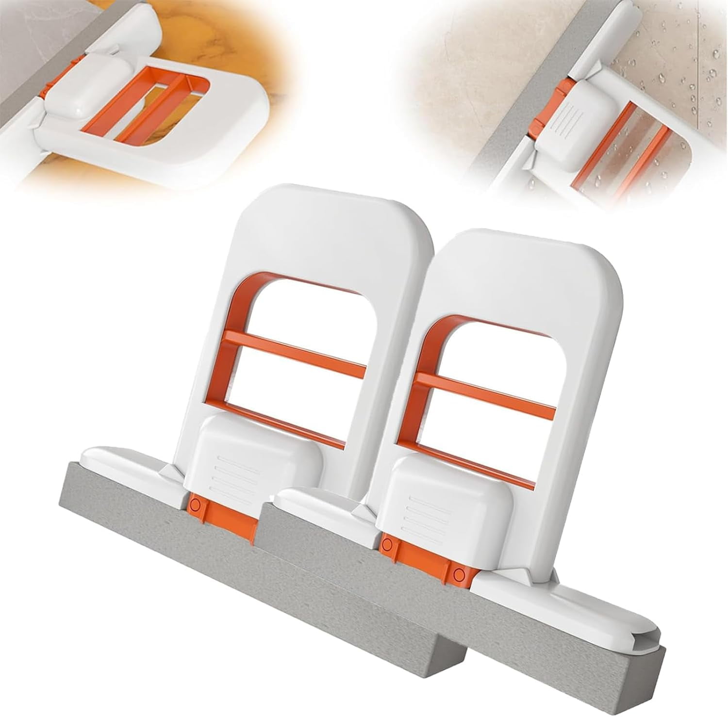 Mini Foldable Desktop Mop, Portable Self-Squeeze Short Mop, Wet and Dry ...