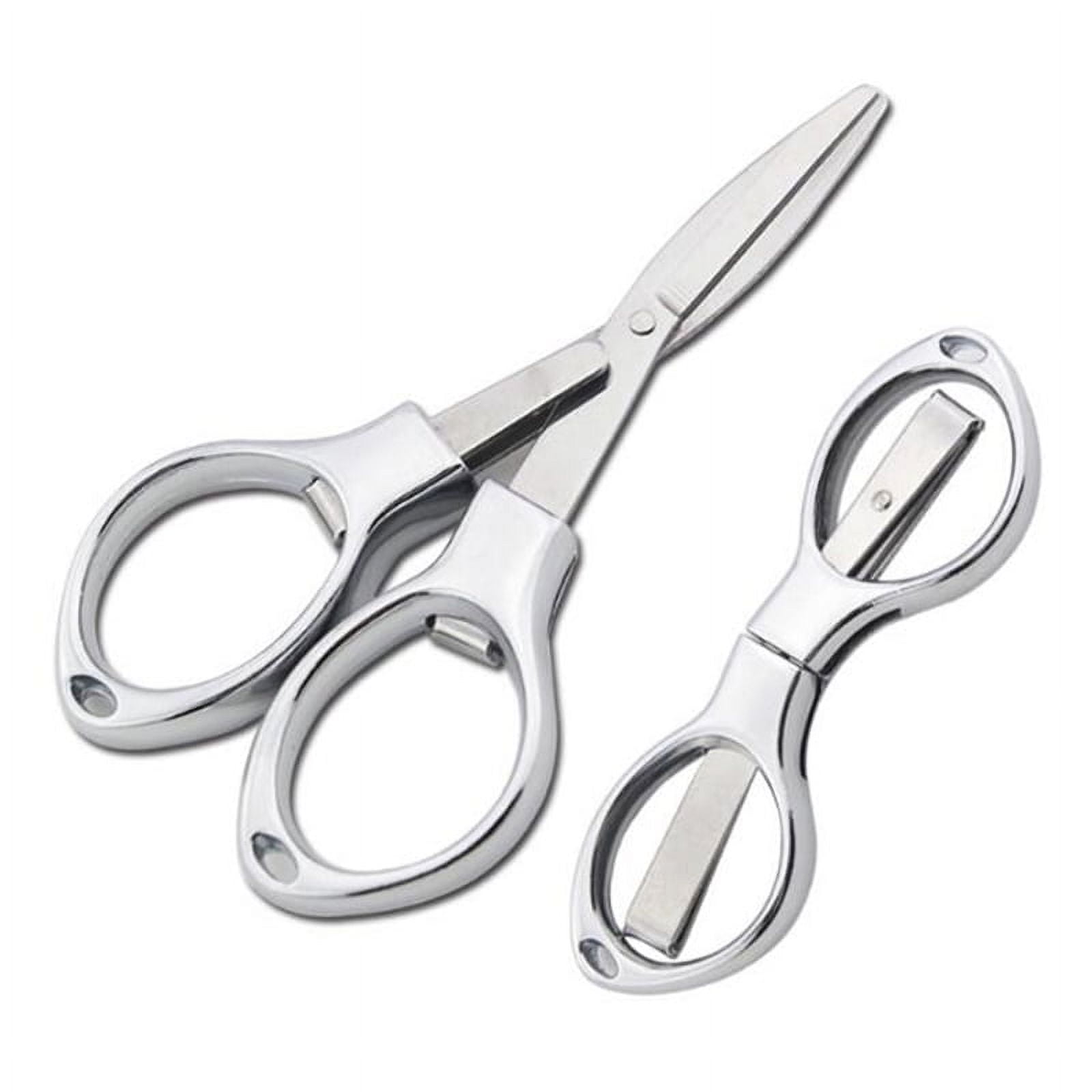 Mini Foldable Portable Stainless Steel Scissors 8-Shape Glasses Cut ...