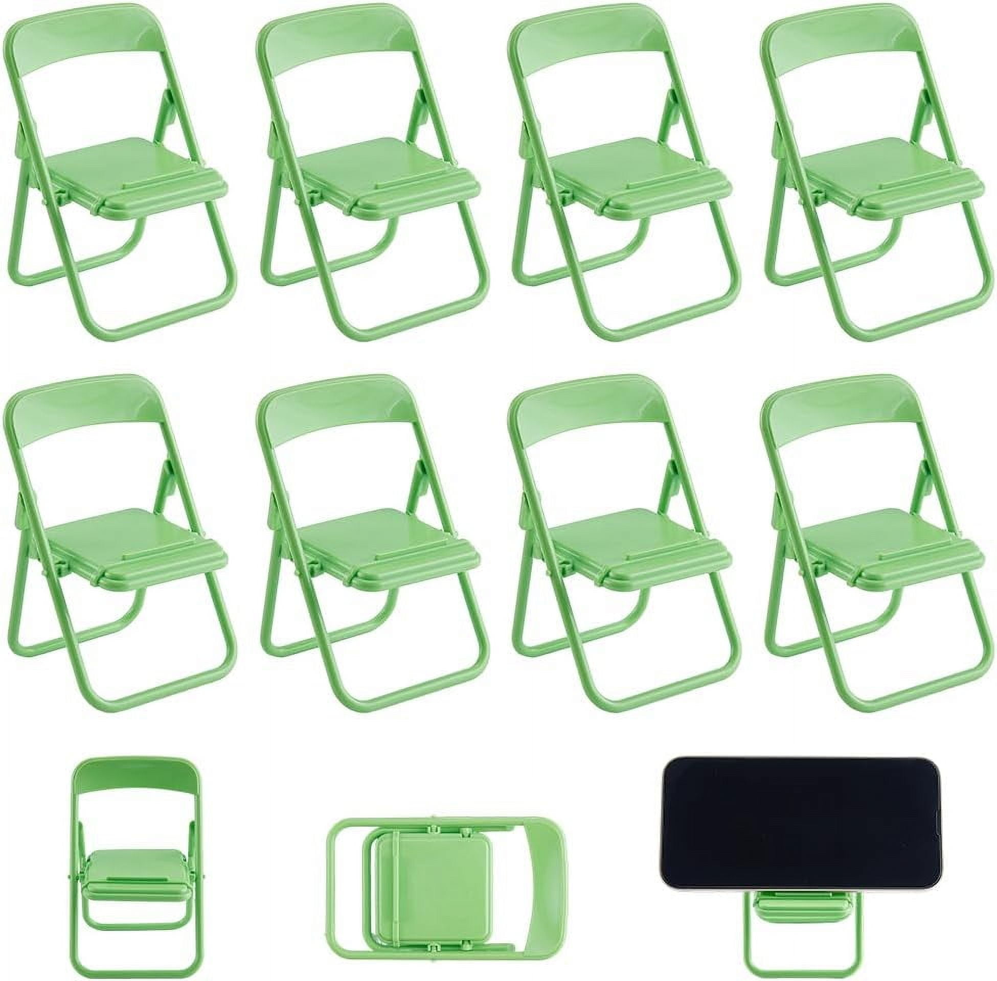 Mini Folding Chair one Stand Holder Desktop Foldable Green Candy Color ...