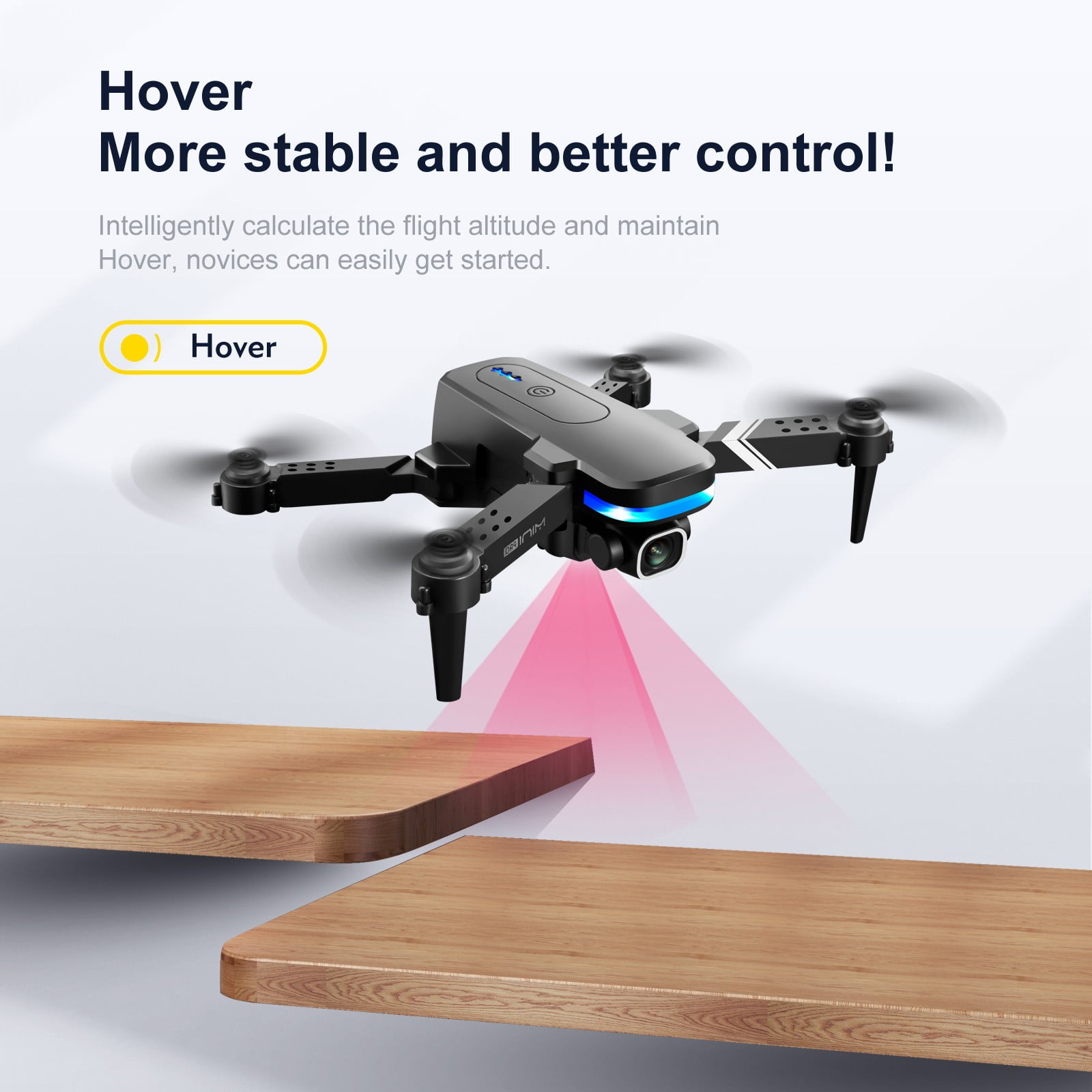 Mini Folding Drone With Dual 4K Cameras, Wifi Fpv, Altitude Hold ...