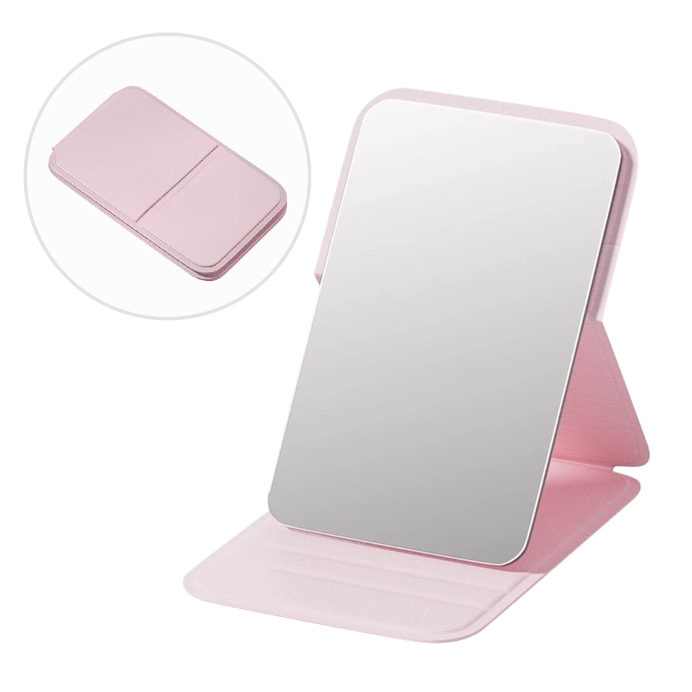 Mini Folding Mirror with Stand for Travel, Camping, and Home Use ...