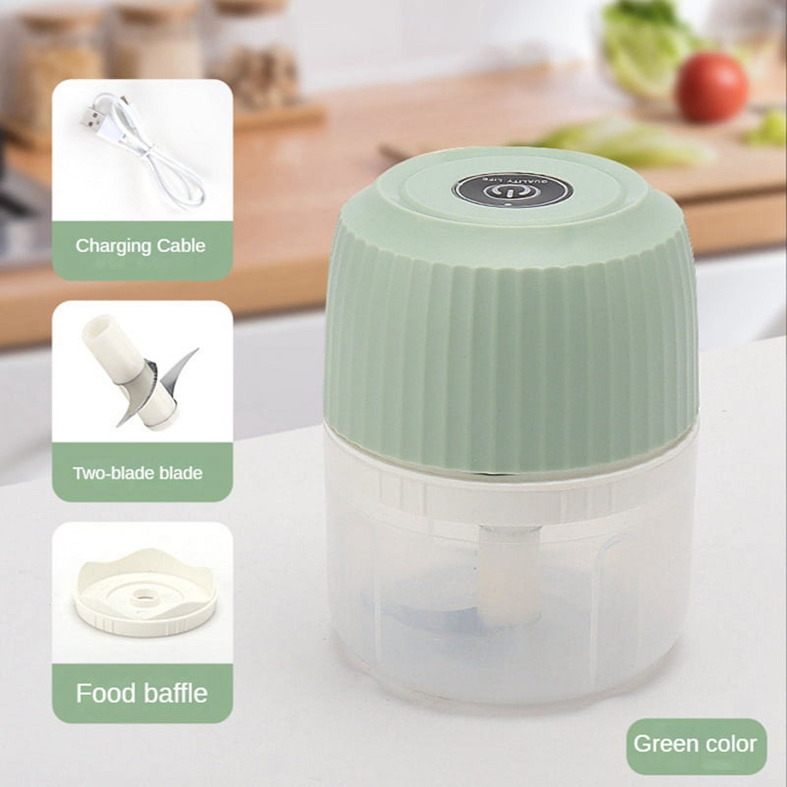 Mini Food Processer Electric Garlic Chopper Vegetable Chili Meat Ginger ...