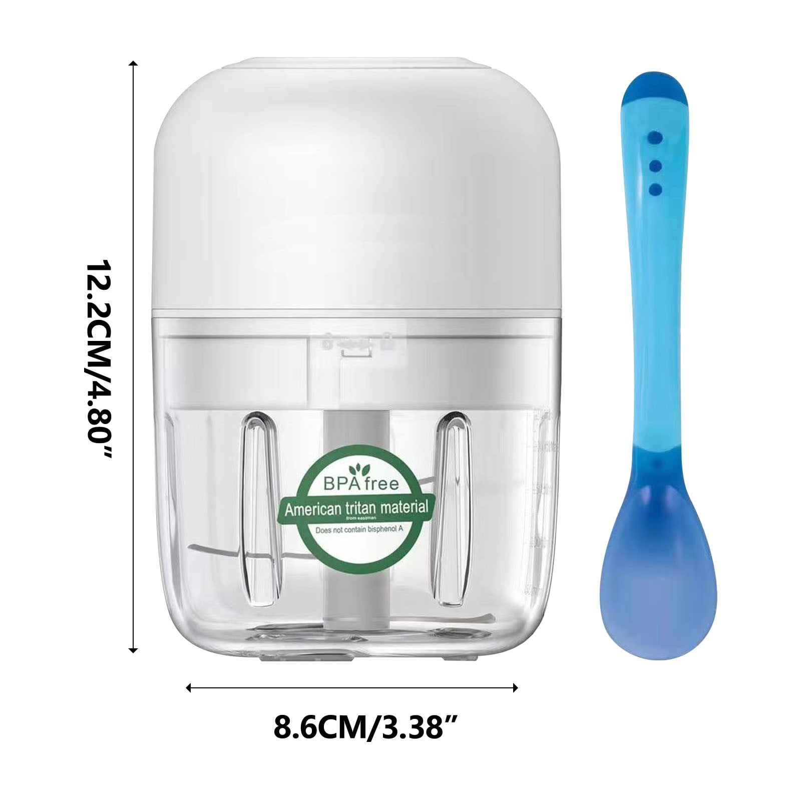 Mini Food Processor, Garlic Chopper, Rechargeable, Stainless Steel ...