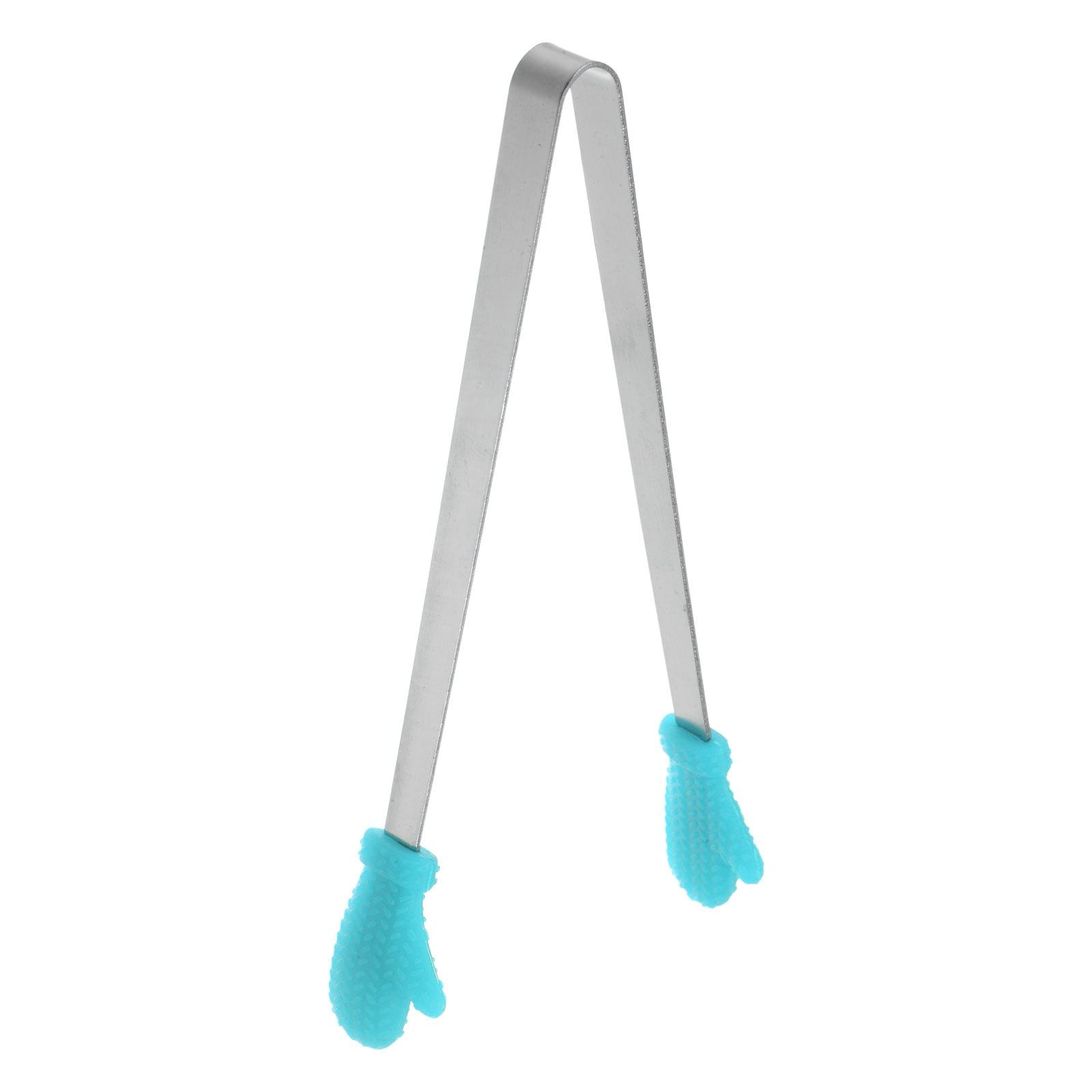 Mini Food Tongs 14cm Gloves Shape Stainless Steel with Silicon Tips ...