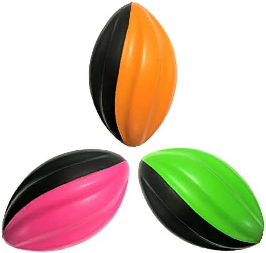 Mini Football 3-Pack - 5” Spiral Foam Football Small Footballs for Kids ...