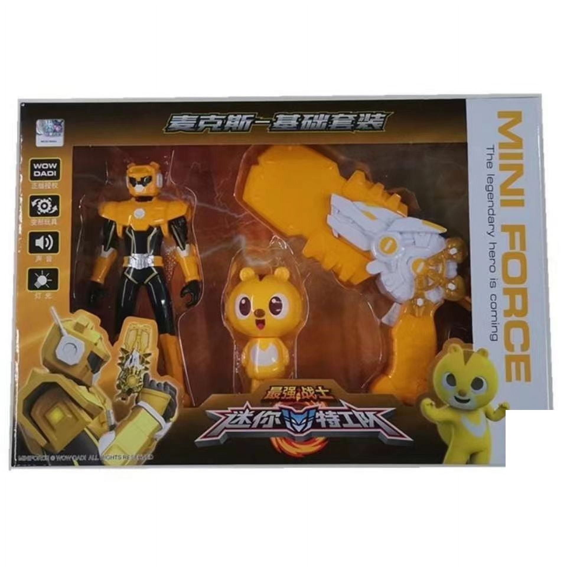 Mini Force Agent Transformation Toys Action Figures Weapon With Sound ...