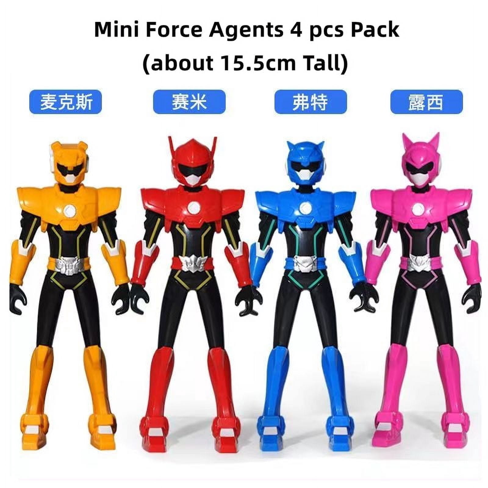 Mini Force Agent Transformation Toys Action Figures Weapon With Sound ...