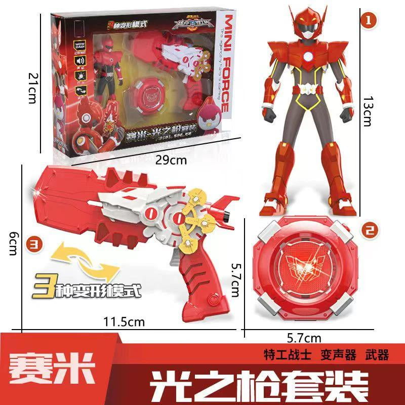 Mini Force Agent Transformation Toys Action Figures With Sound and ...