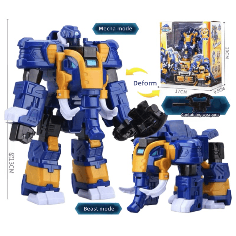 Mini Force Transformation Robot Toys Action Figures Beast King Power ...