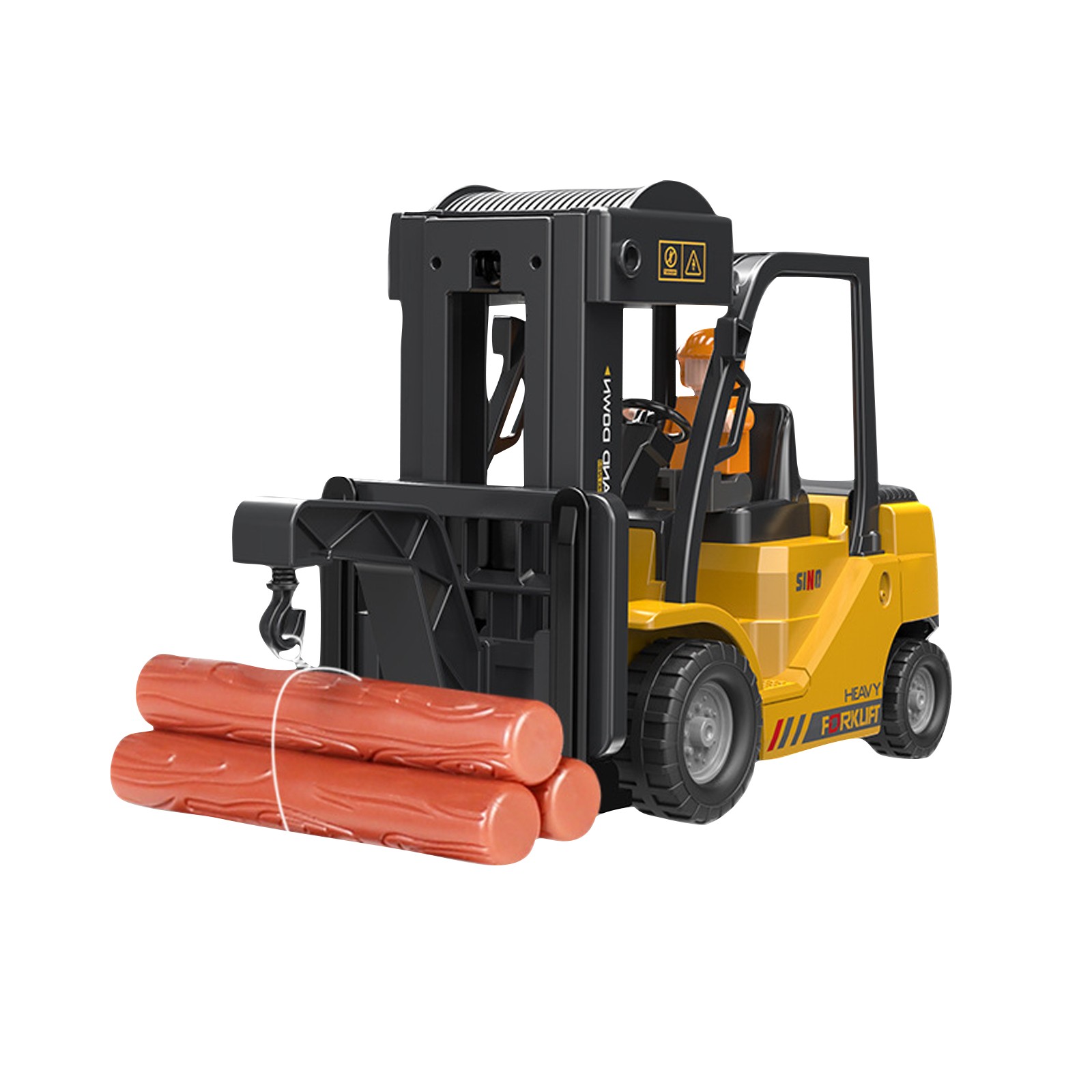 Mini Forklift Remote Control - 11 Channel RC Construction Toy with Lift ...