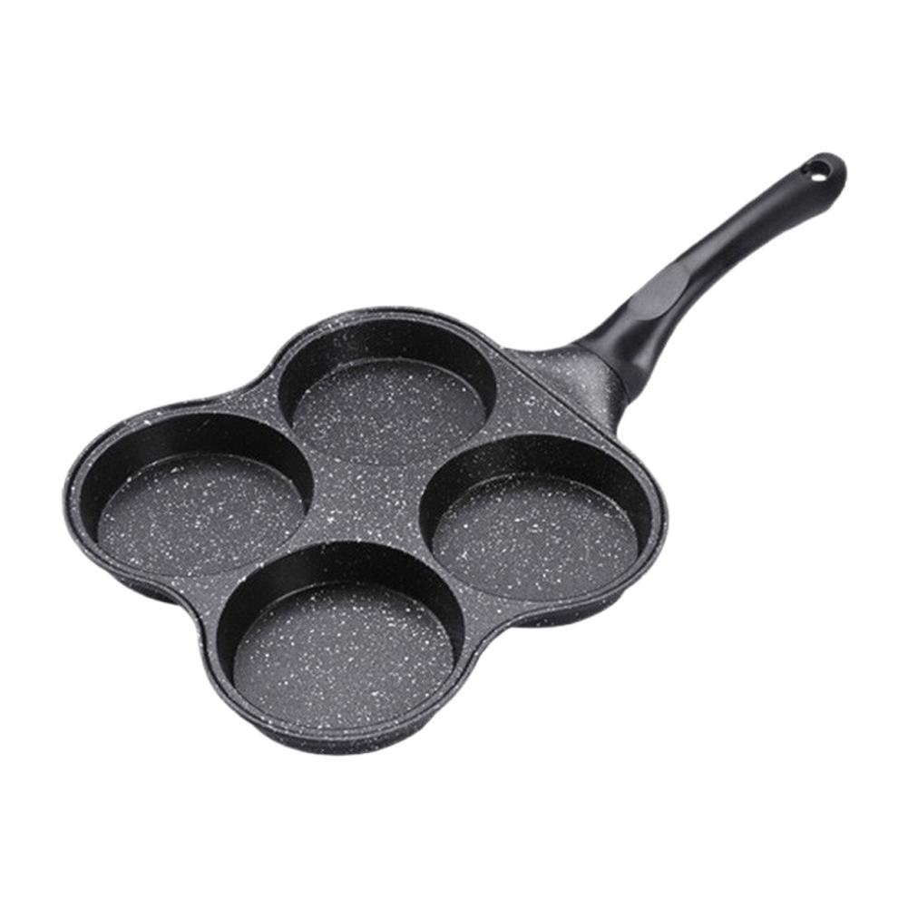 Mini Four Hole Aluminum Alloy Omelette Pan Nonstick Egg Burger Frying ...