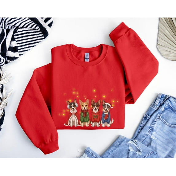 Mini Foxie season Sweatshirt, Miniature Fox Terrier, Cute season Dog ...