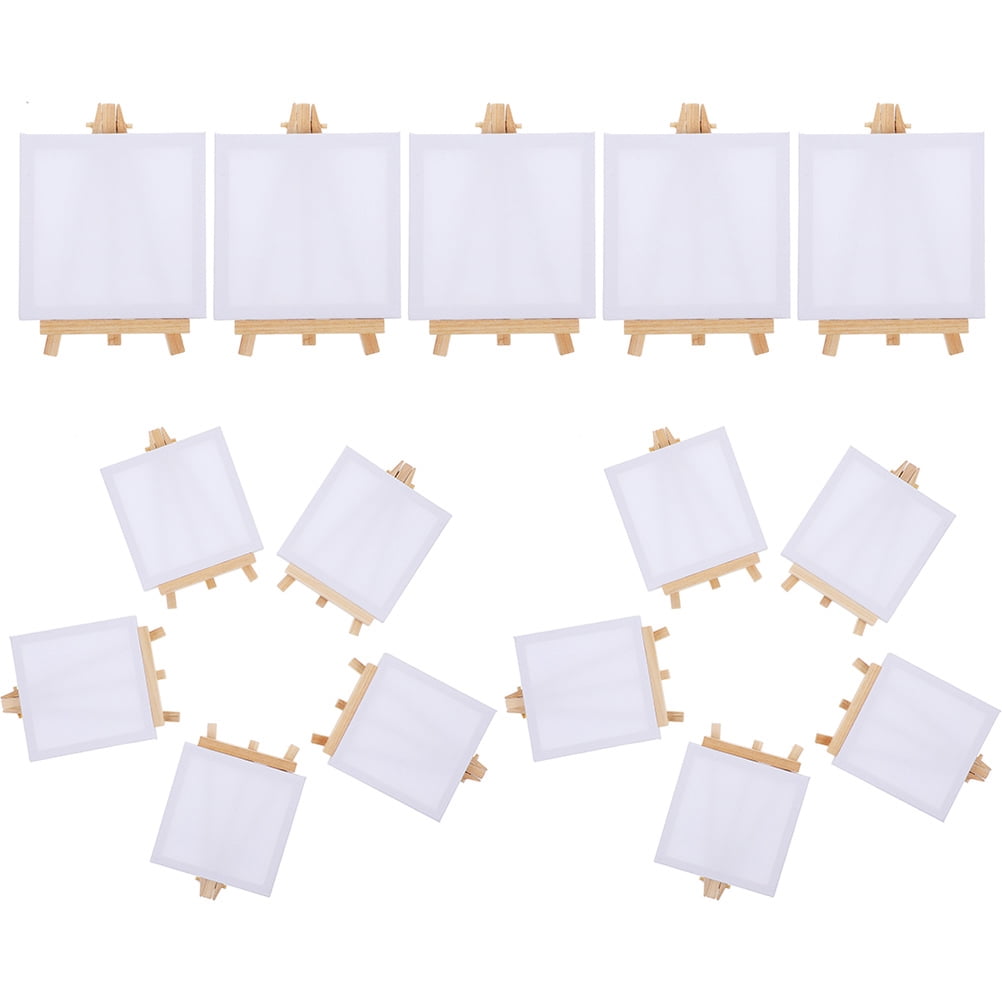 Mini Frame 15 Sets Small Easels for Display Canvas Oil Painting Stand ...