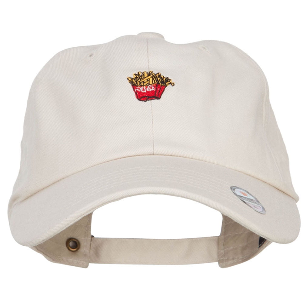 Mini French Fries Embroidered Unstructured Cap - Beige OSFM - Walmart.com