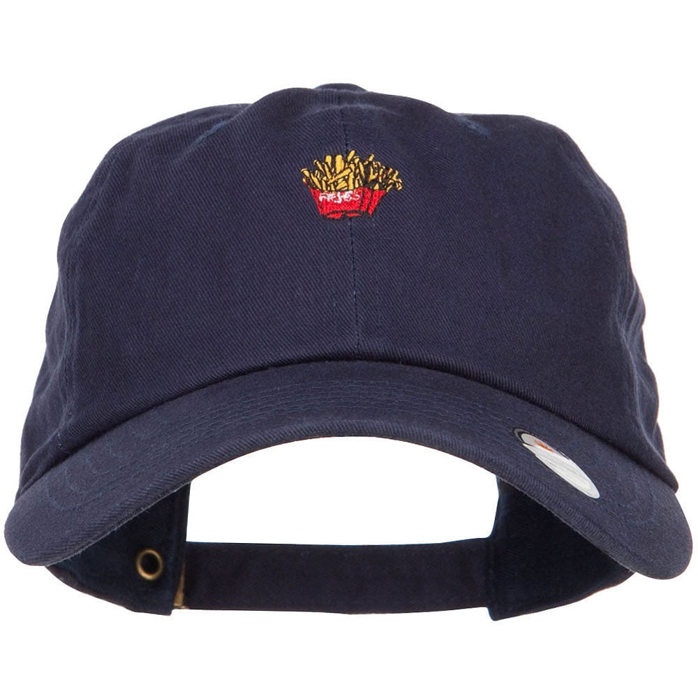 Mini French Fries Embroidered Unstructured Cap - Navy OSFM - Walmart.com