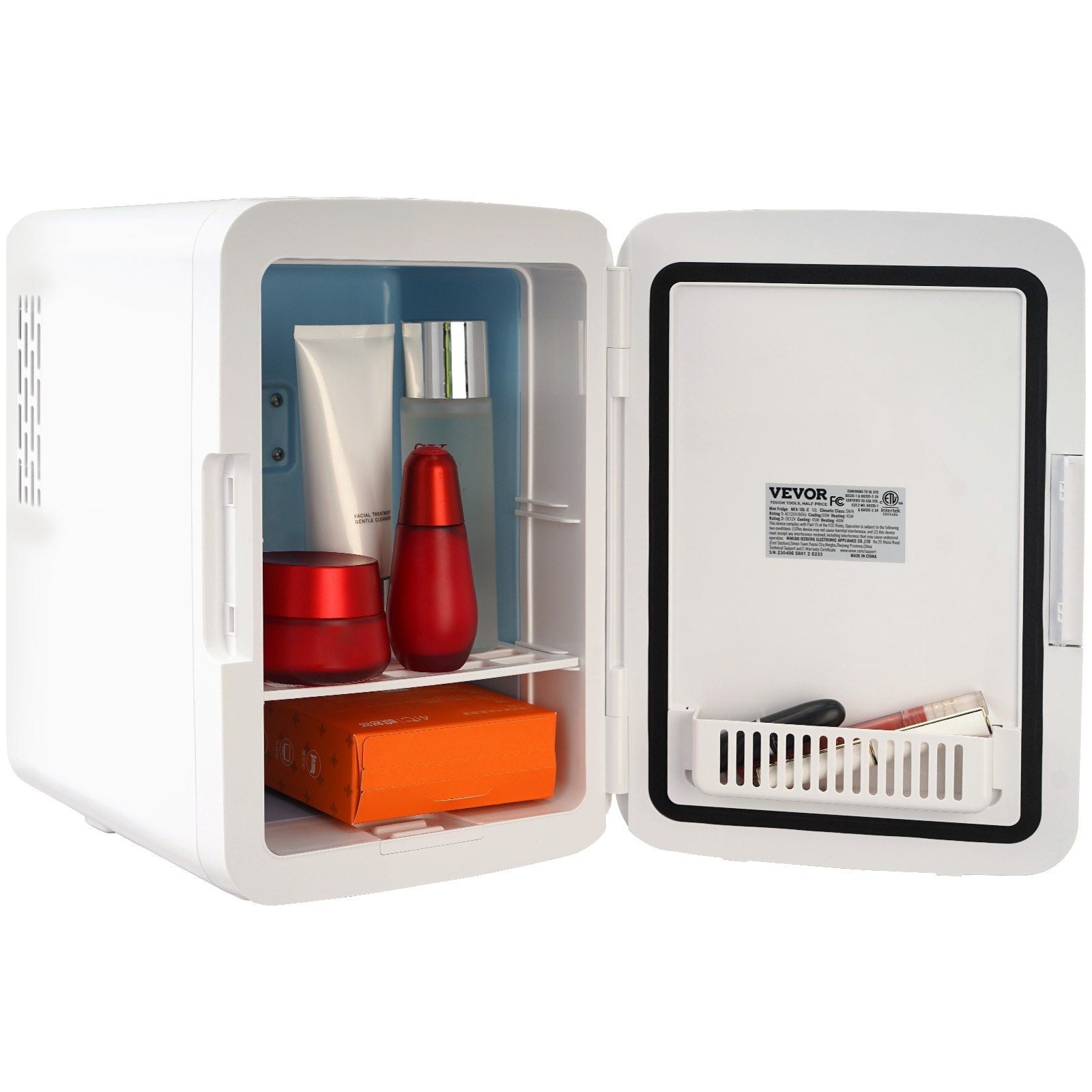 10L Mini Fridge - 12 Can Skincare & Beverage Cooler/Heater for Bedroom ...