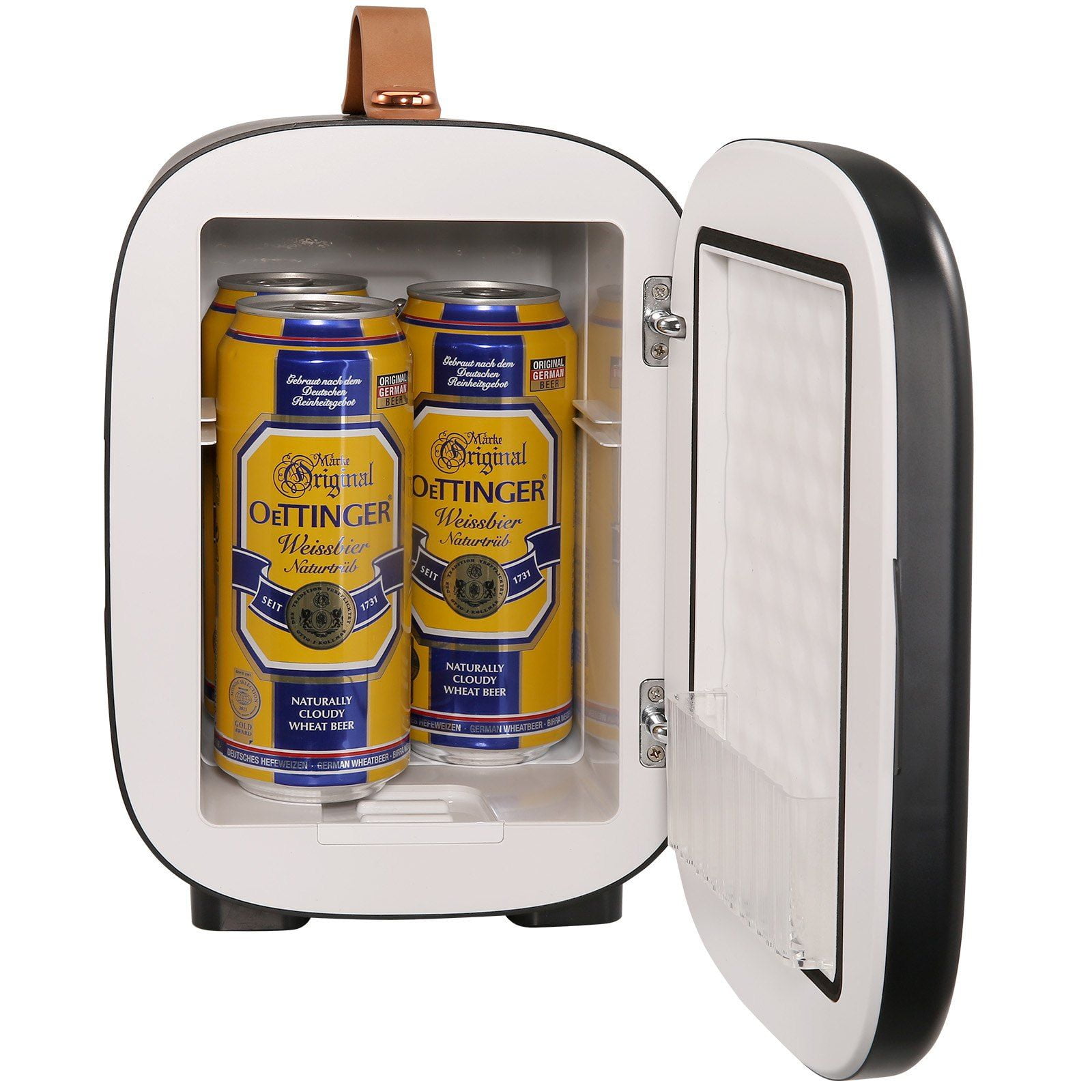 Mini Fridge, 4 Liter/6 Can Small Refrigerator for Beverage Skincare ...